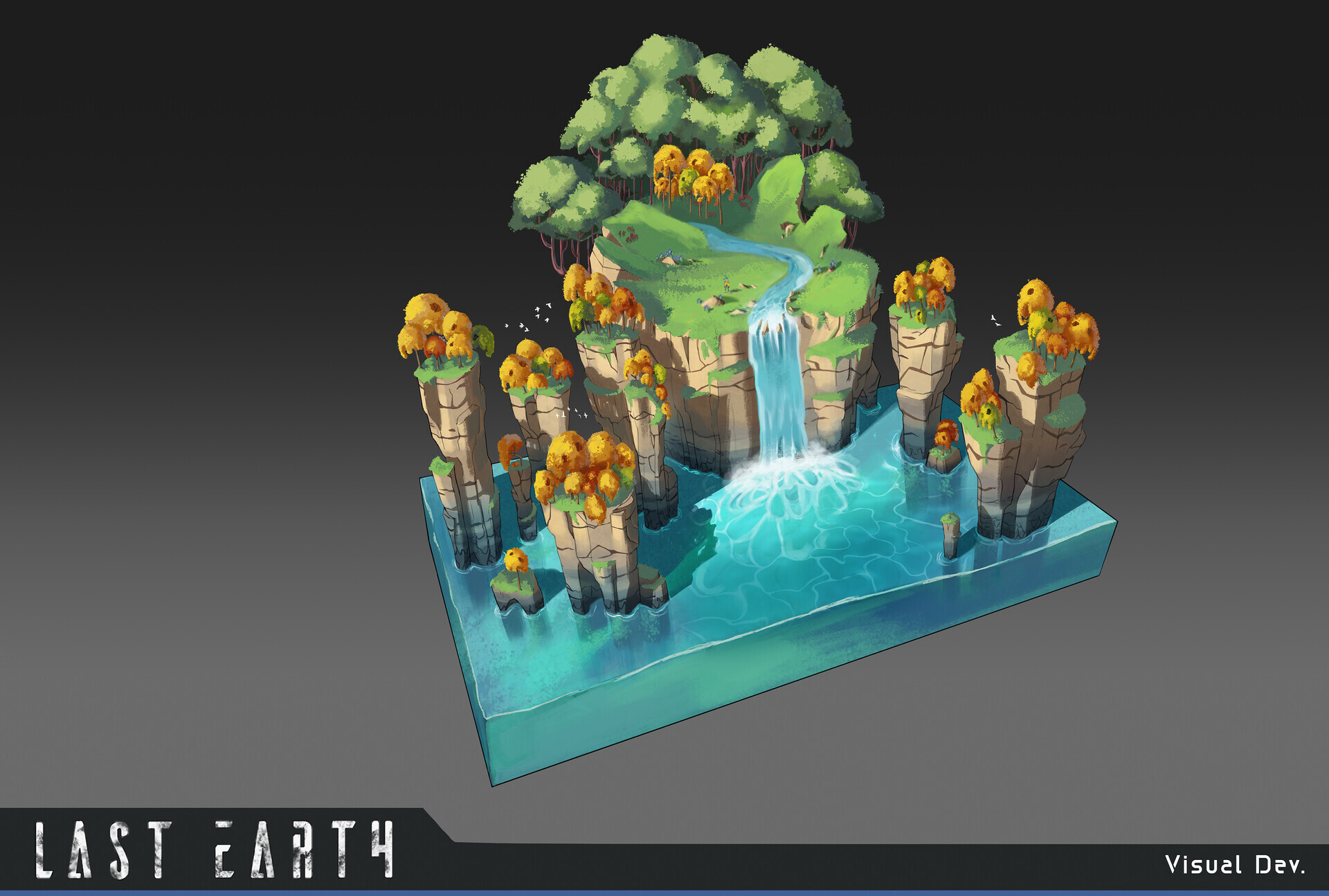 ArtStation - Trees, rocks and ambient visual development