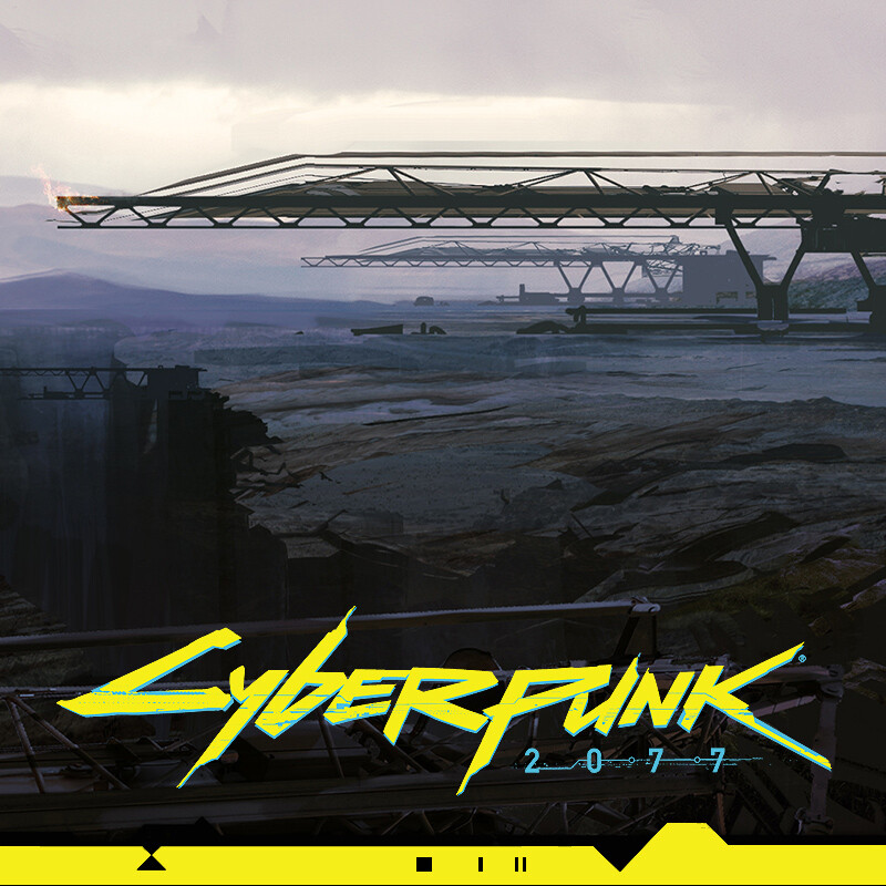 ArtStation - Cyberpunk 2077 - Industrial Facility in the desert