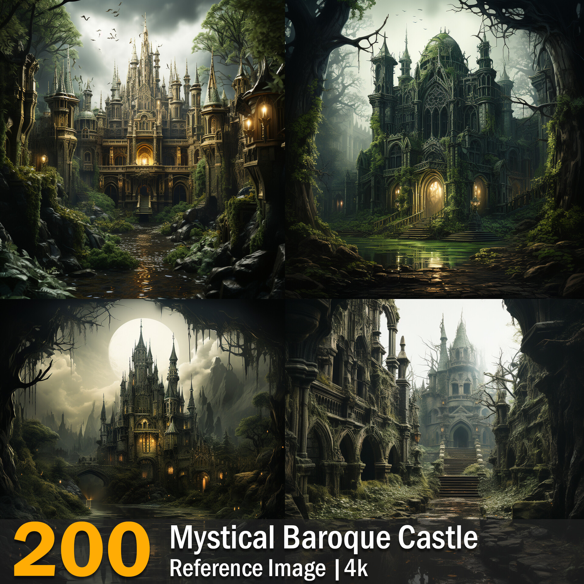 ArtStation - Mystical Baroque Castle | Reference Images | 4K