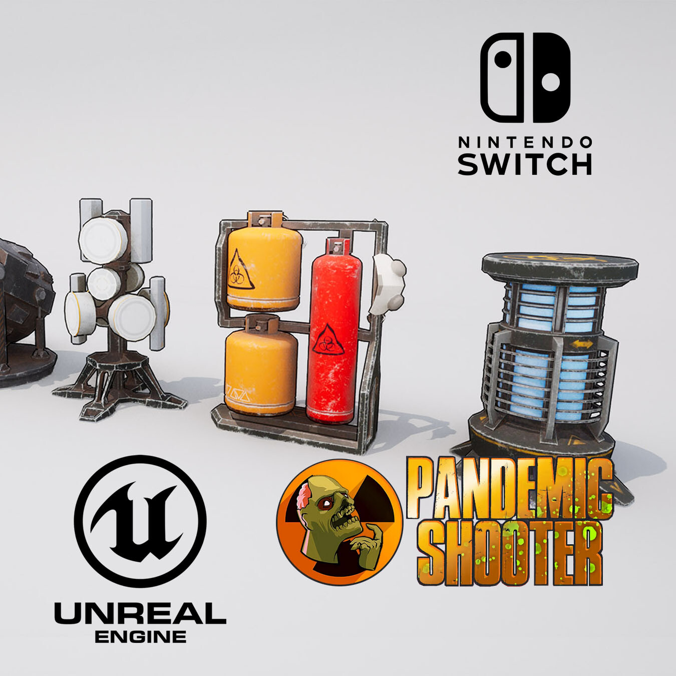 ArtStation - Pandemic Shooter props - Nintendo Switch