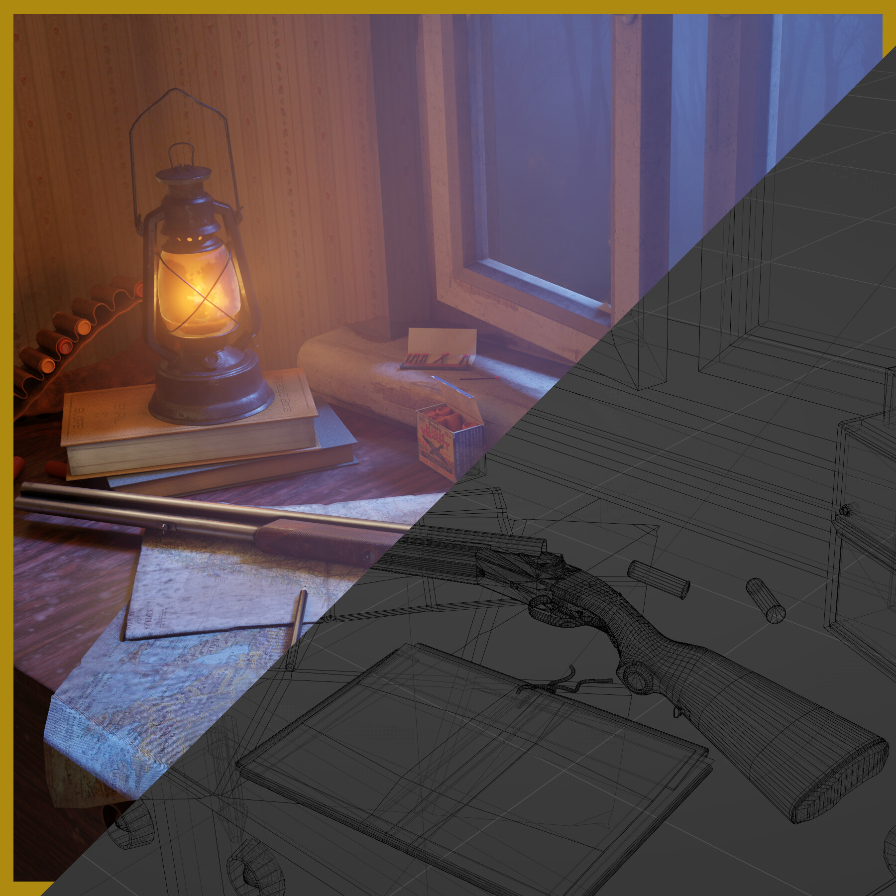 ArtStation - Scene "Old Hunter"