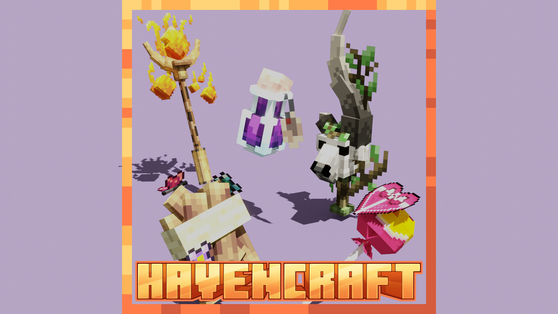 ArtStation - Weapon Designs - Minecraft