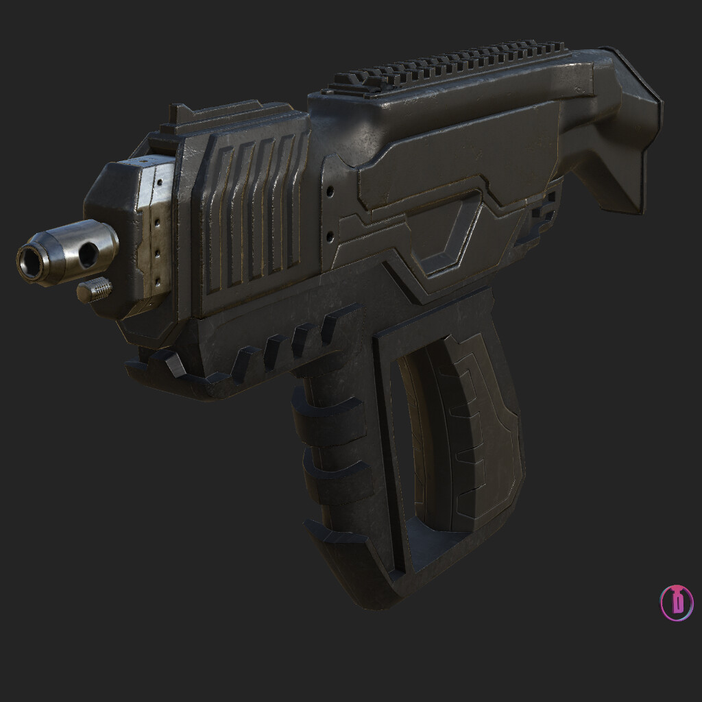 ArtStation - Mech Machine Gun