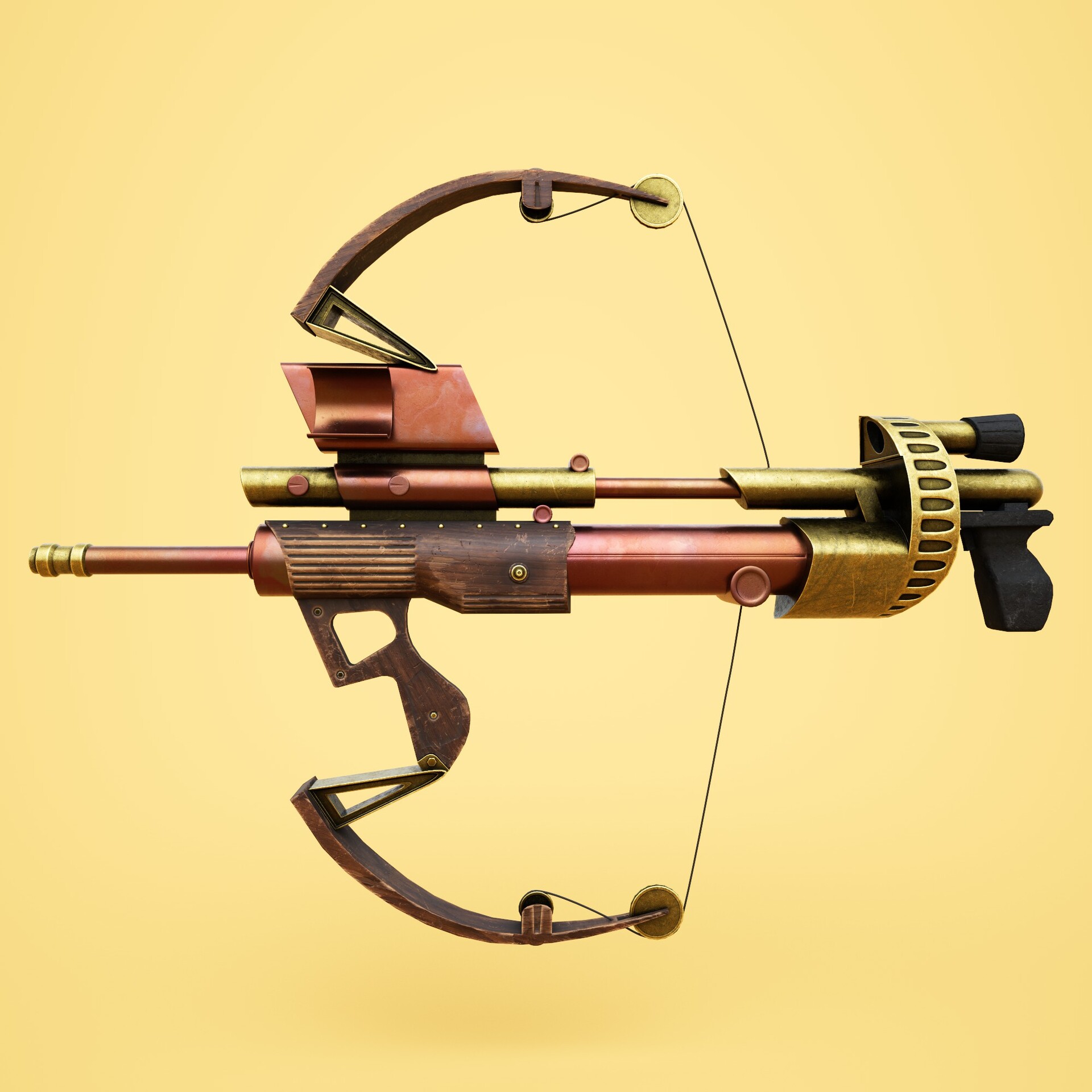 ArtStation - Steampunk crossbow