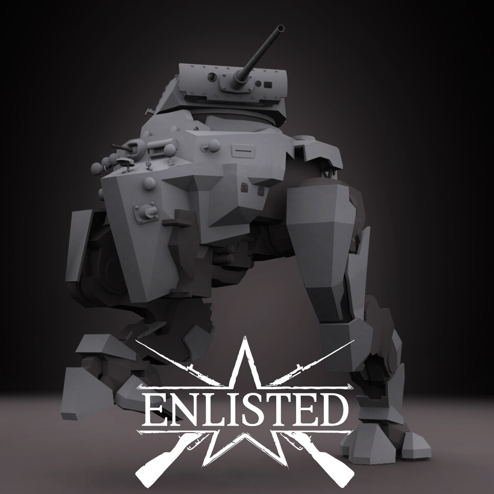 ArtStation - Armored Mech-tank