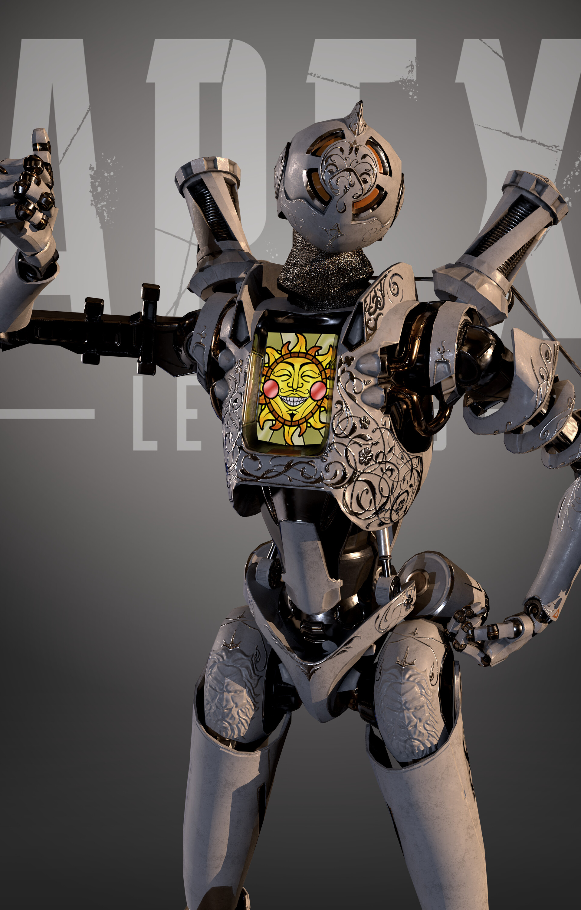 ArtStation - Apex Legends: Pathfinder/War Machine Legendary Skin