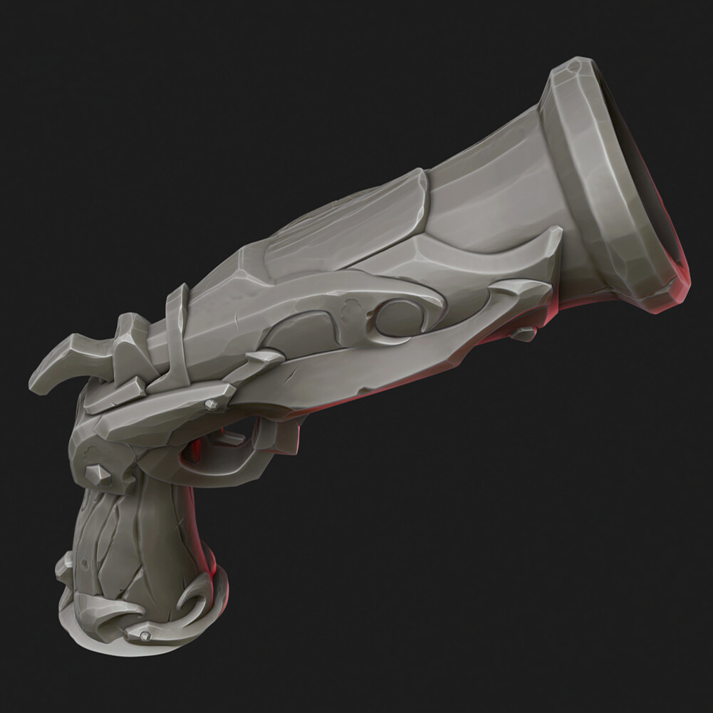 ArtStation - Gangplank's Stylized Gun