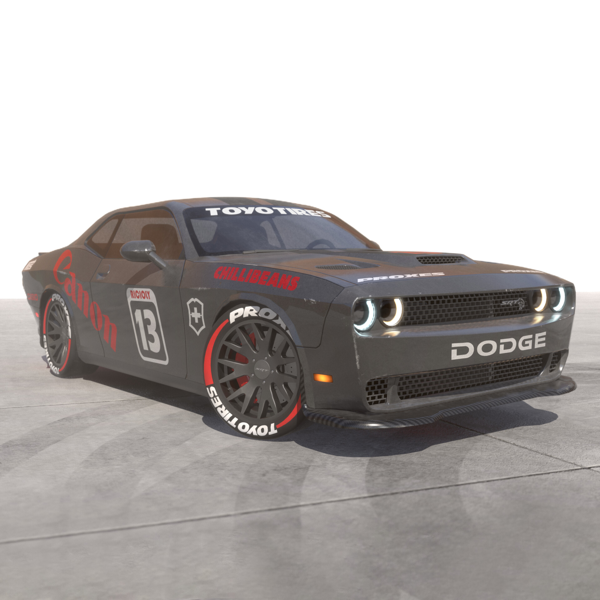 ArtStation - Dodge Challenger SRT Hellcat