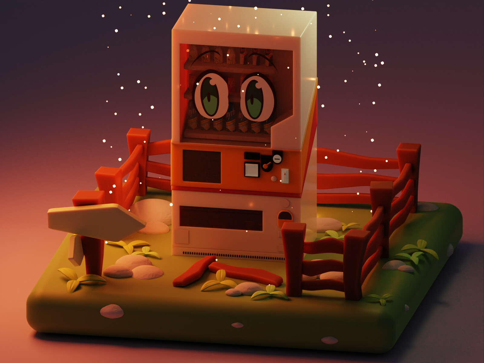 ArtStation - Reborn as a Vending Machine, I Now Wander the Dungeon, fanart