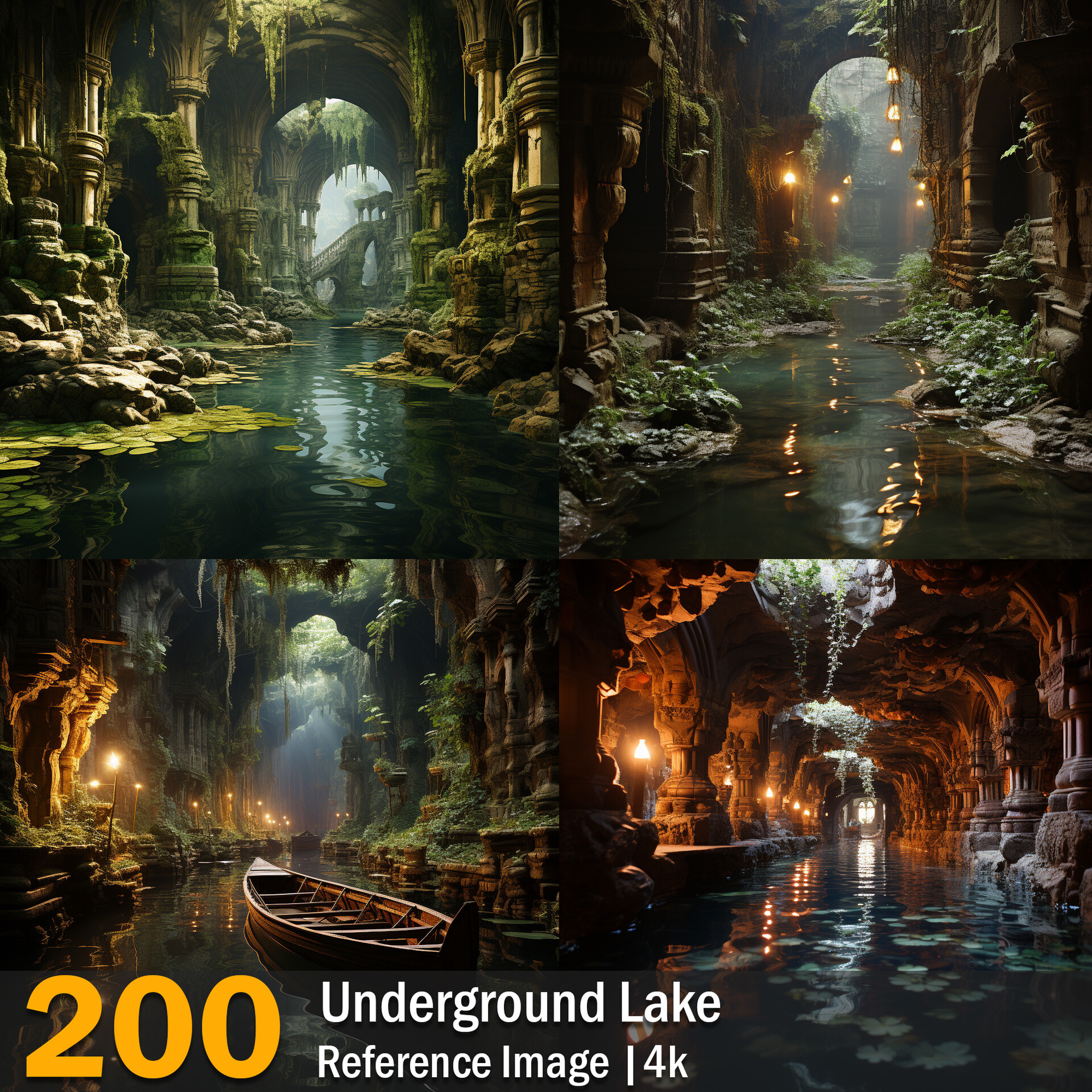 ArtStation - Underground Lake | Reference Images | 4K