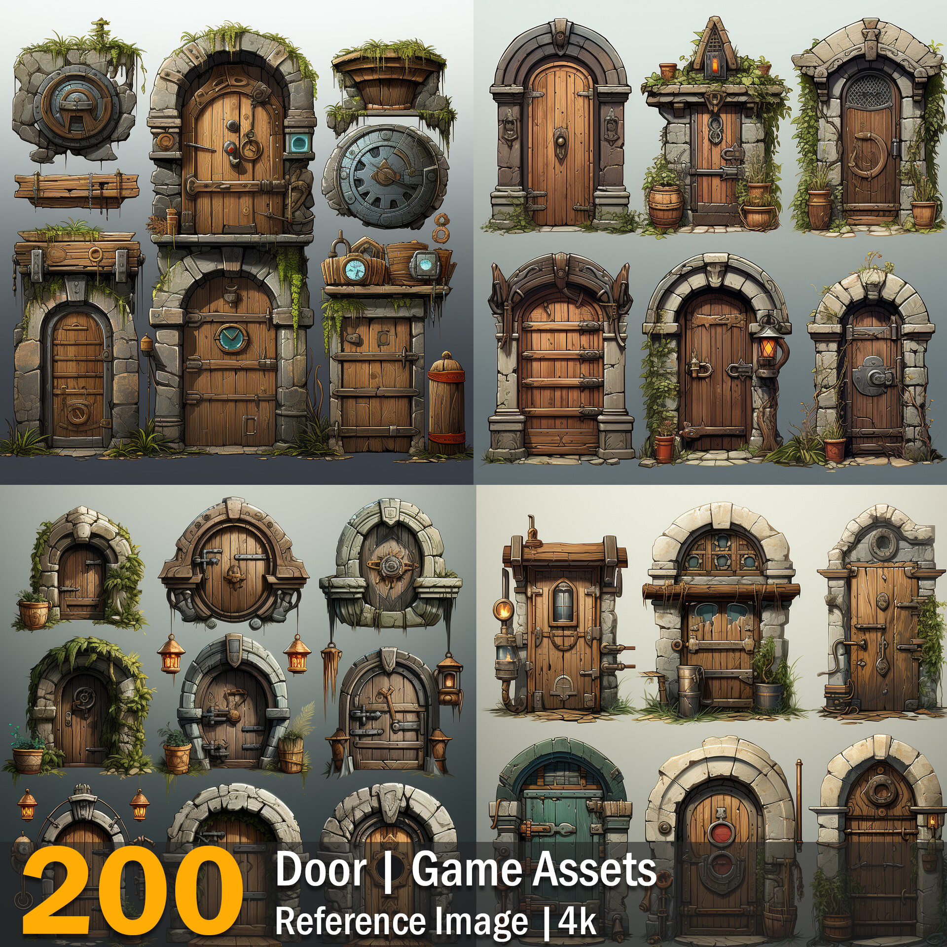 ArtStation - Door | Game Assets | Reference Images | 4K