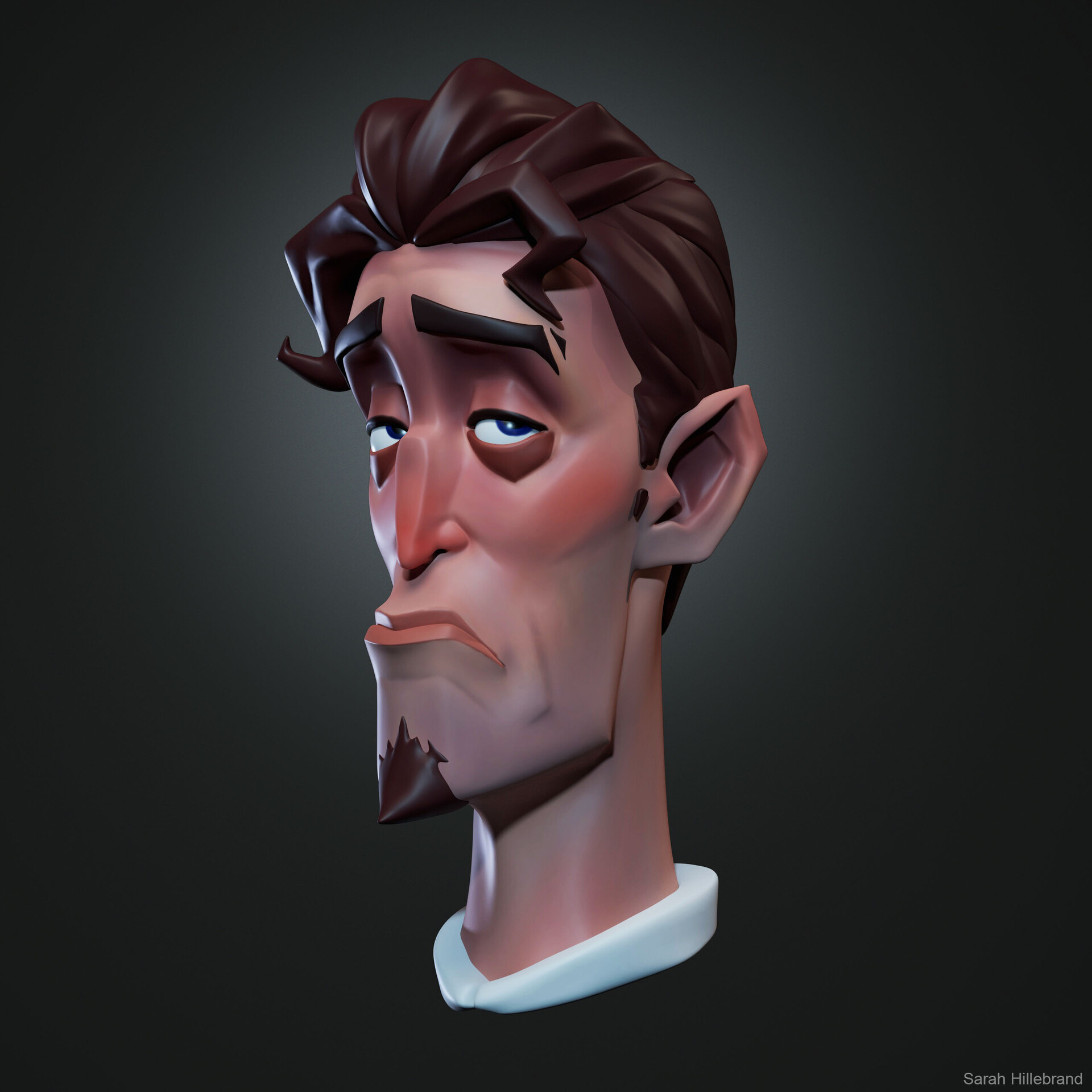 ArtStation - Stylized Portrait Sculpt - A noble man