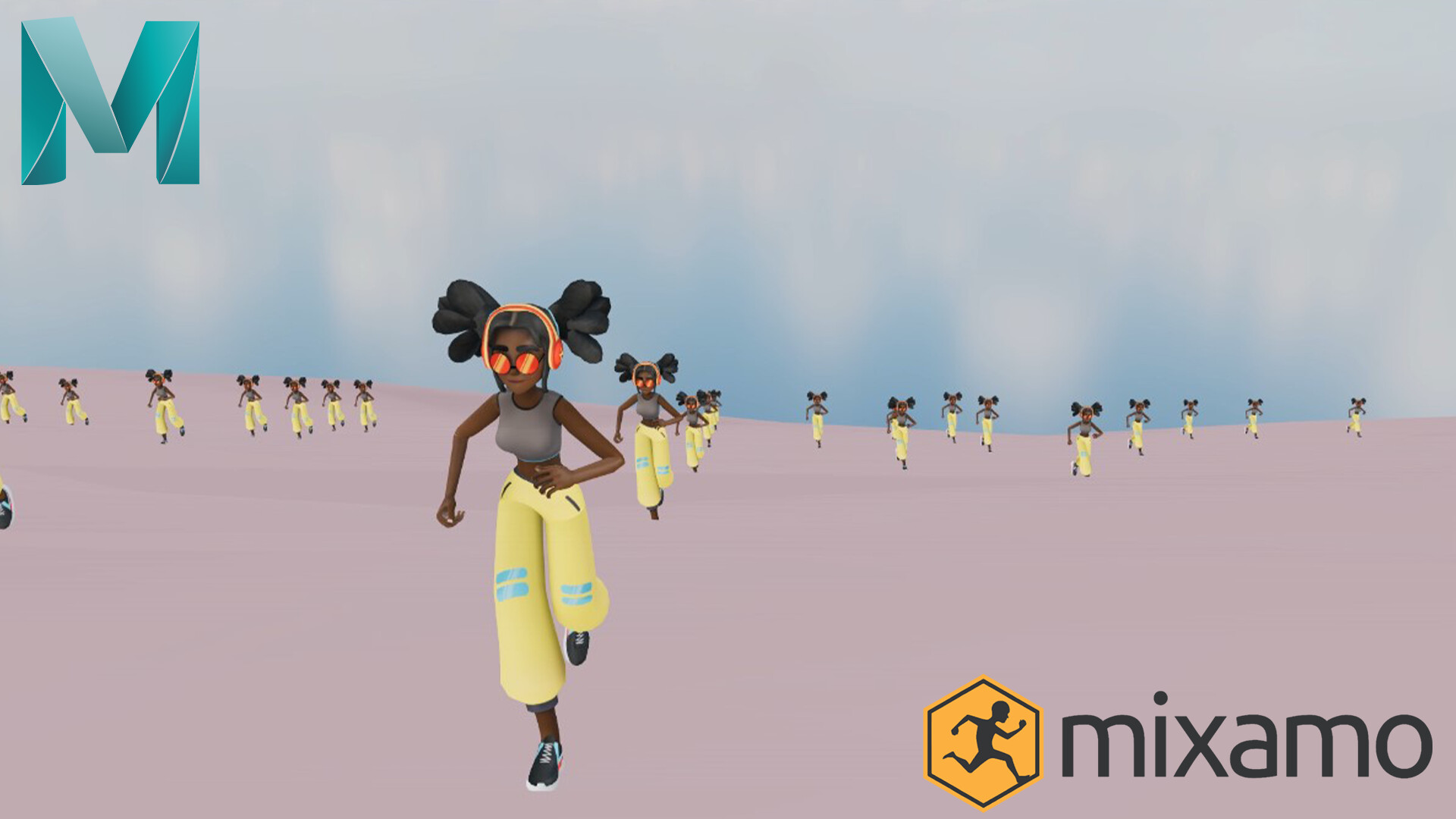 ArtStation - Maya Crowd Simulation Tutorial | Mixamo | MASH