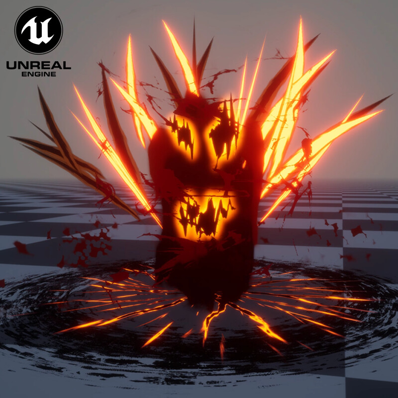 ArtStation - Dark Magic Explosion Spell // Unreal Engine VFX (Niagara)