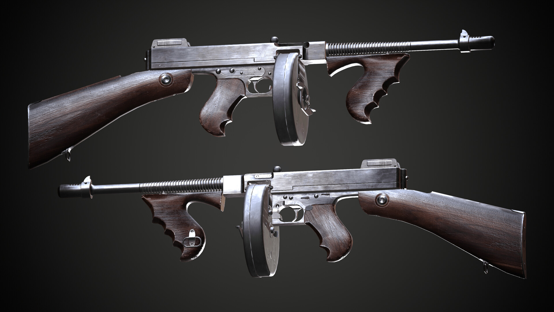 ArtStation - Thompson Submachine Gun