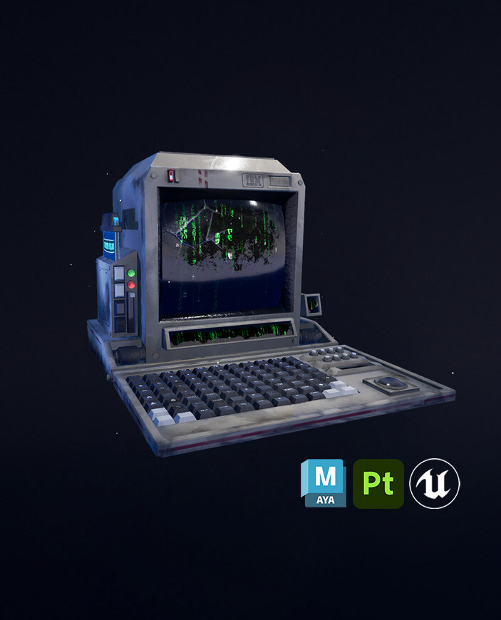 ArtStation - Retro Sci-Fi Computer