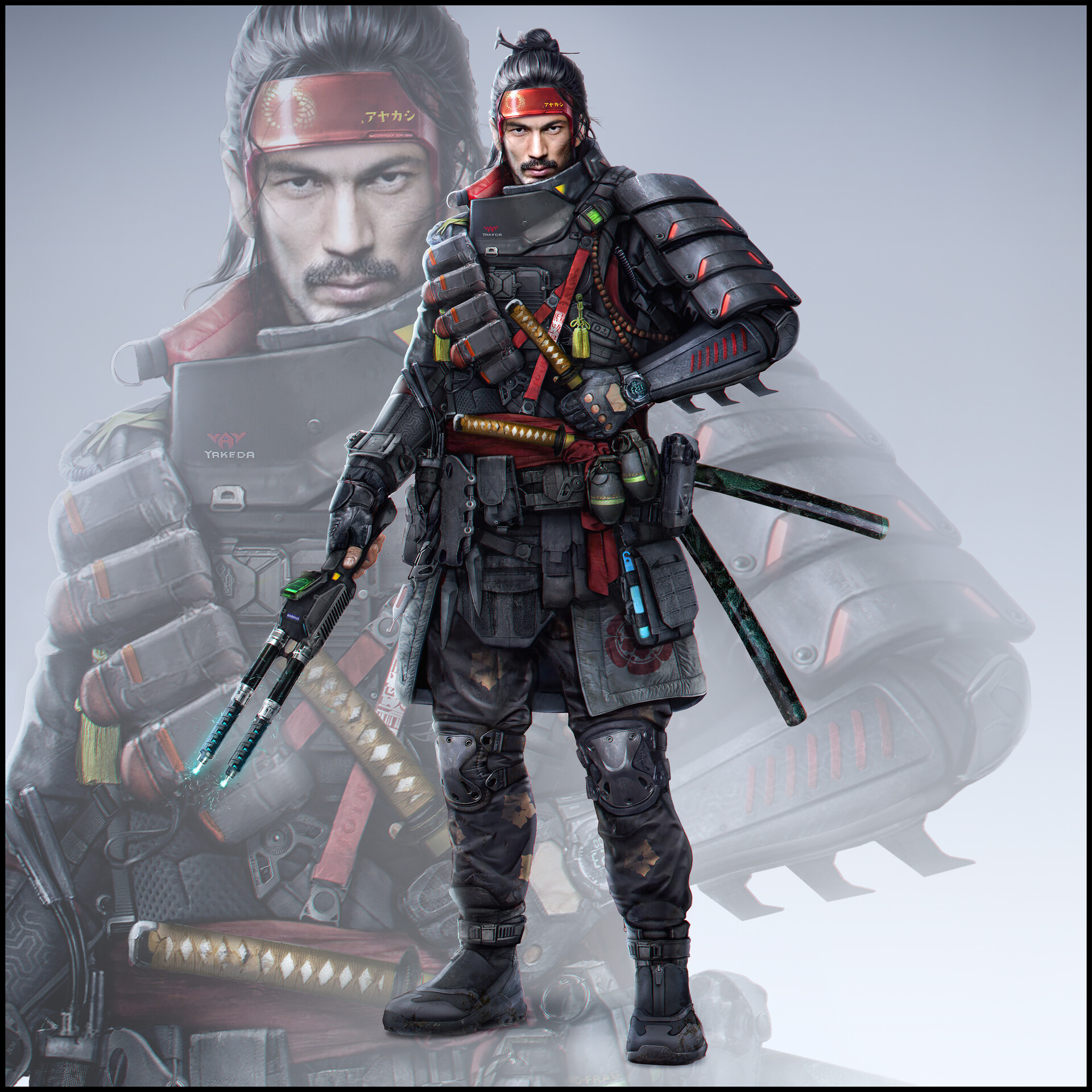 ArtStation - Cyber Samurai