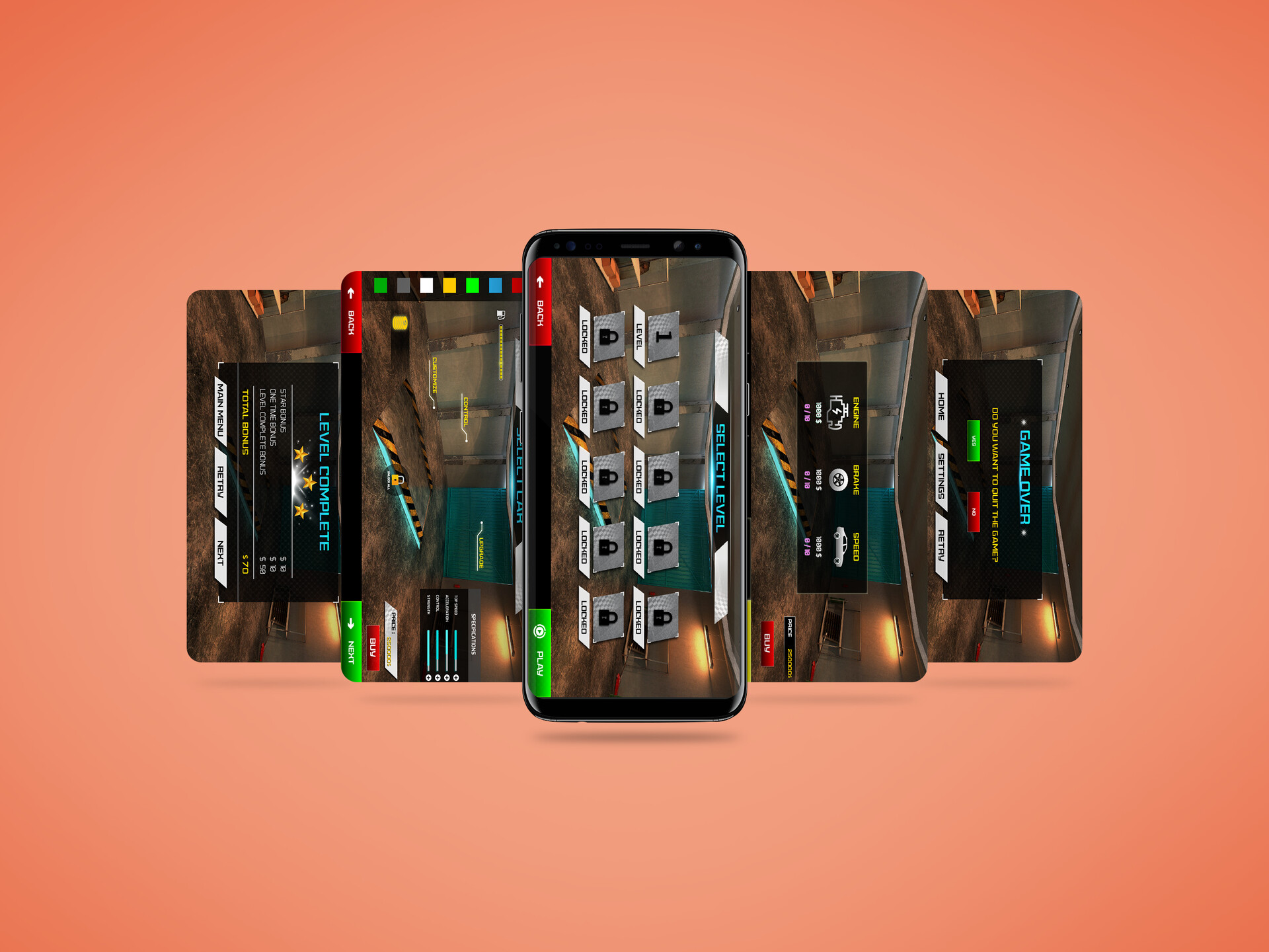 ArtStation - Racing Car Game UI