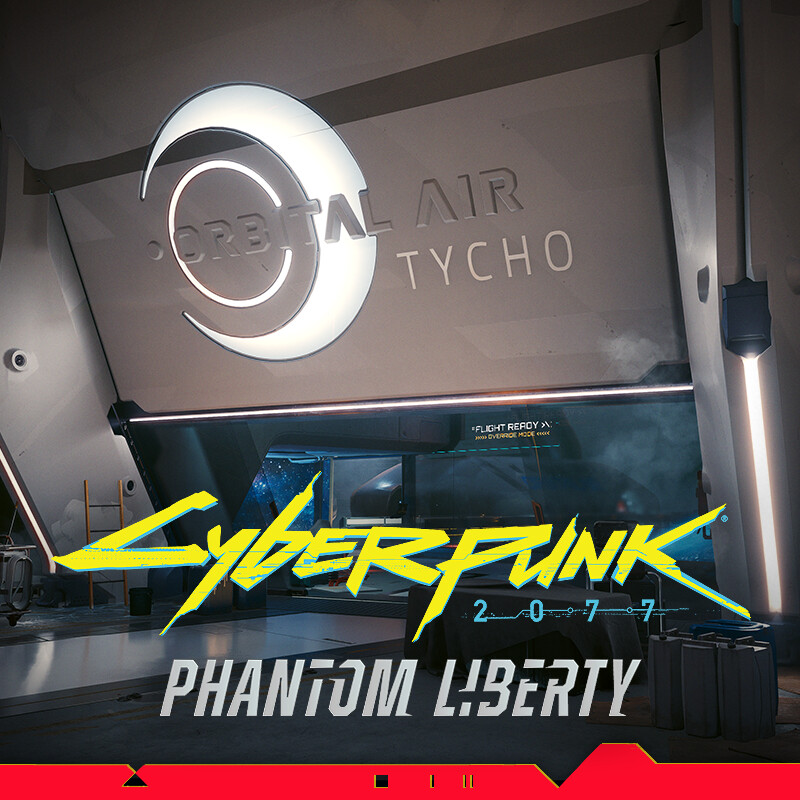 ArtStation - Cyberpunk 2077: Phantom Liberty - Orbital Air Launch Pad