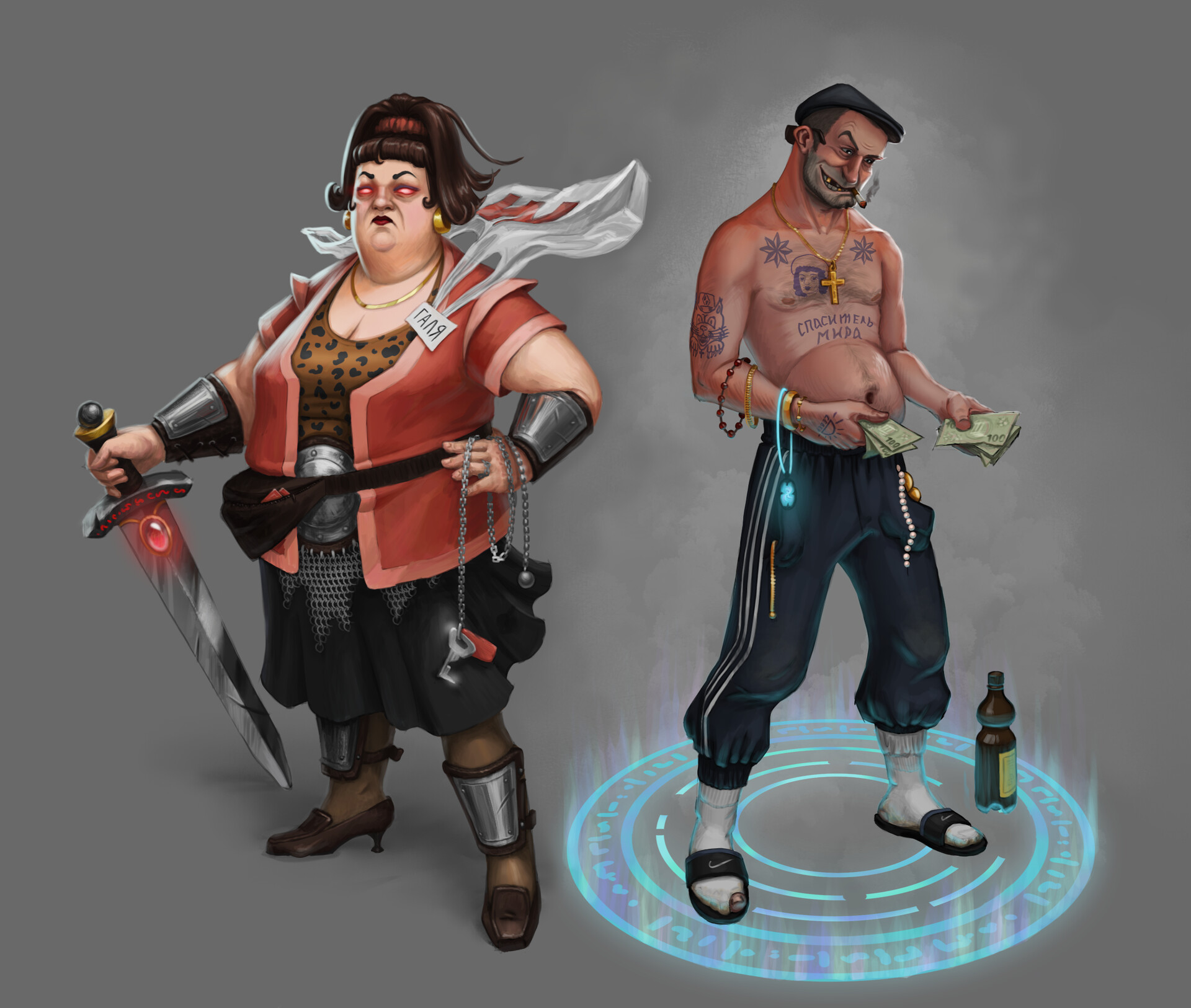 ArtStation - concept art of characters for the competition