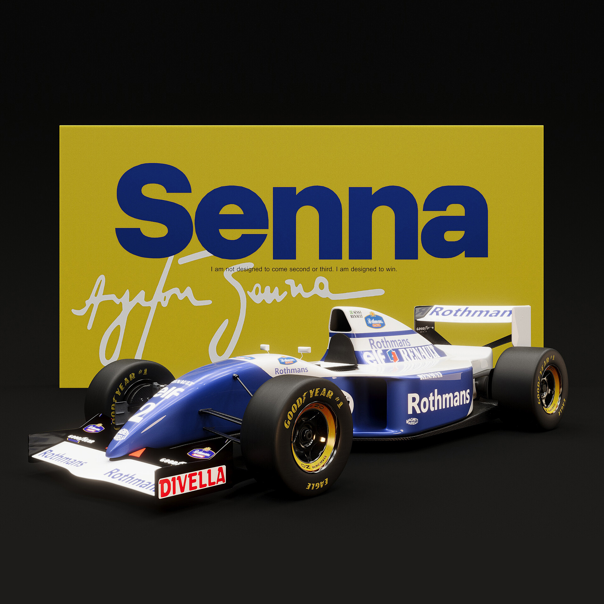 ArtStation - Ayrton Senna Williams FW16 Renault