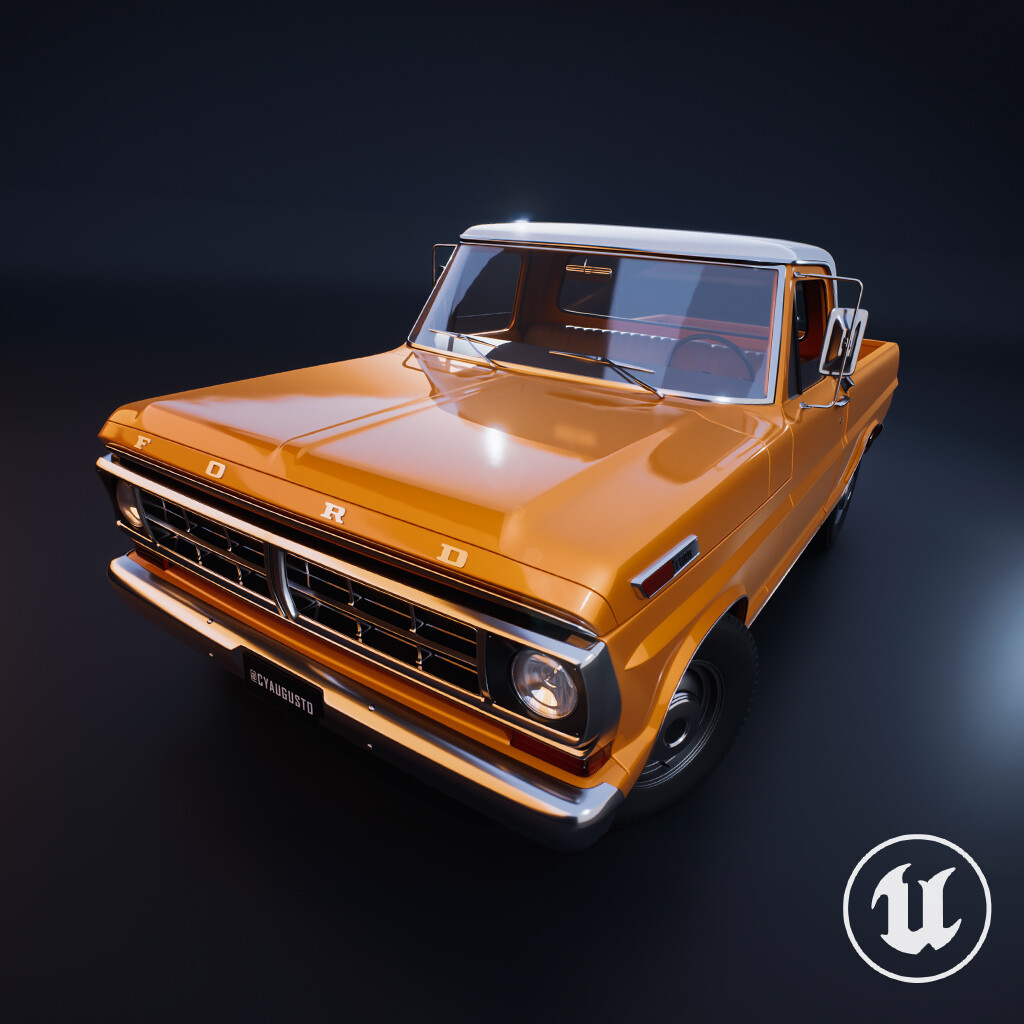 ArtStation - Ford F100 - 1970s