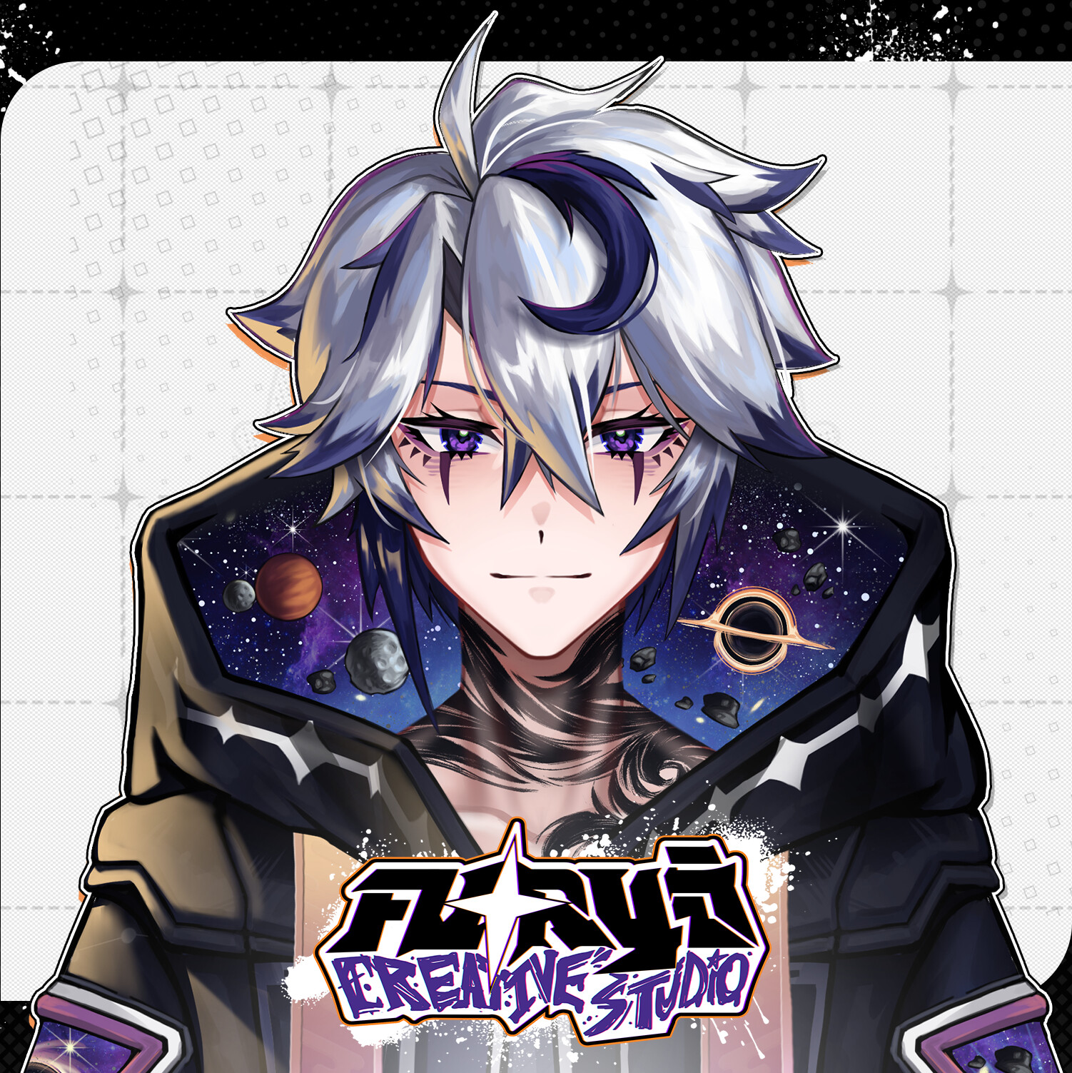 ArtStation - VTuber Model Illustration - The Cosmic Wanderer (by FU/RYŌ)