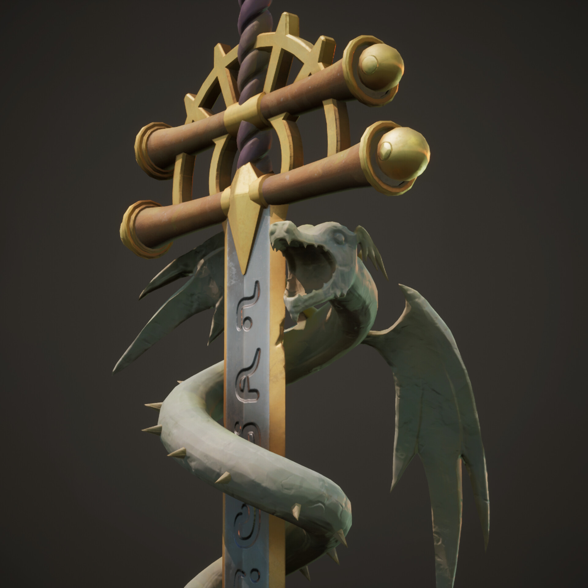 ArtStation - The Weeping Gorgon - Dragon Statue