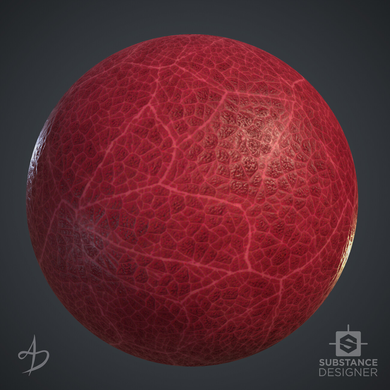 ArtStation - Red Leaf - Substance 3D Designer