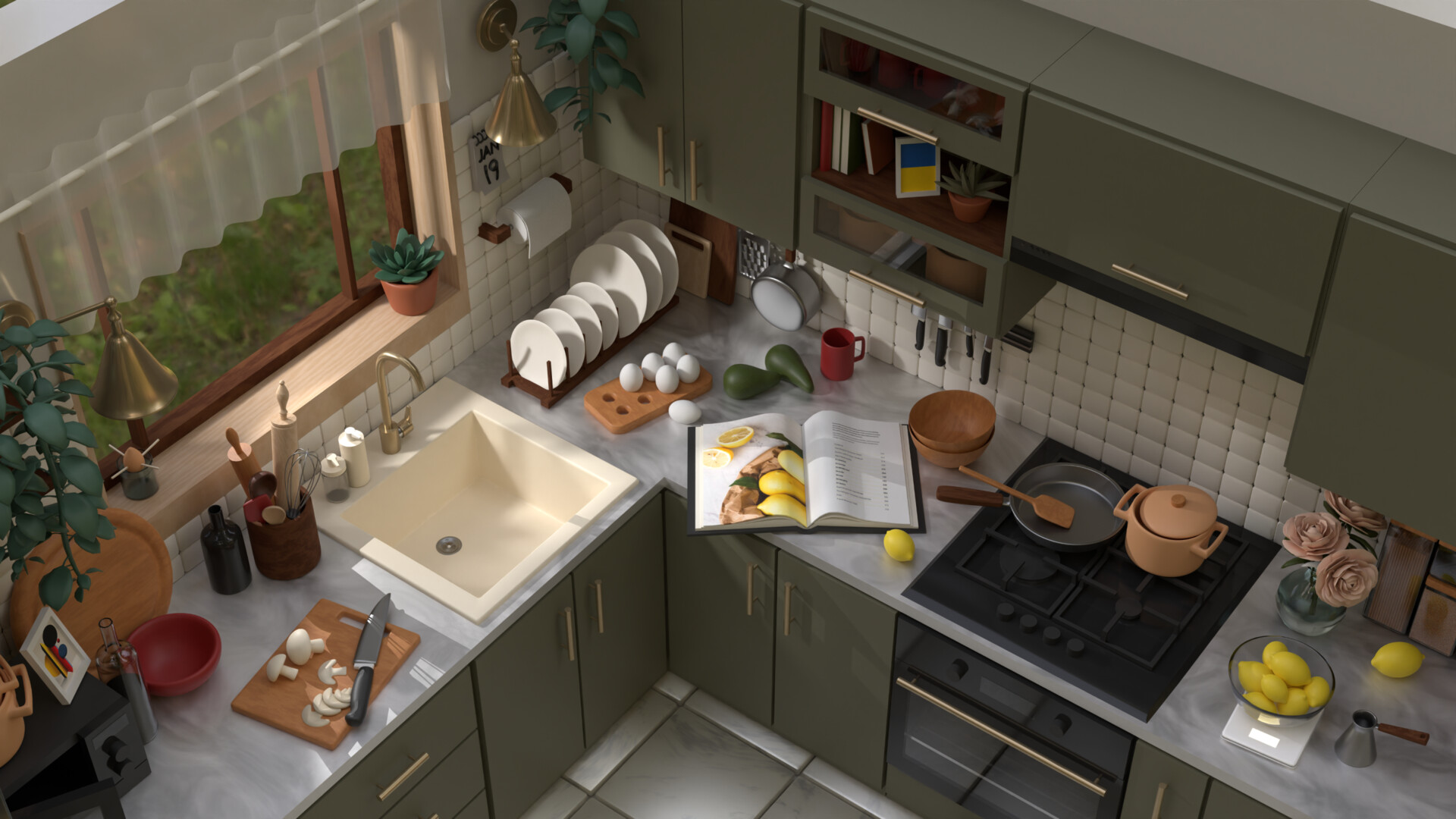 ArtStation - Cozy kitchen