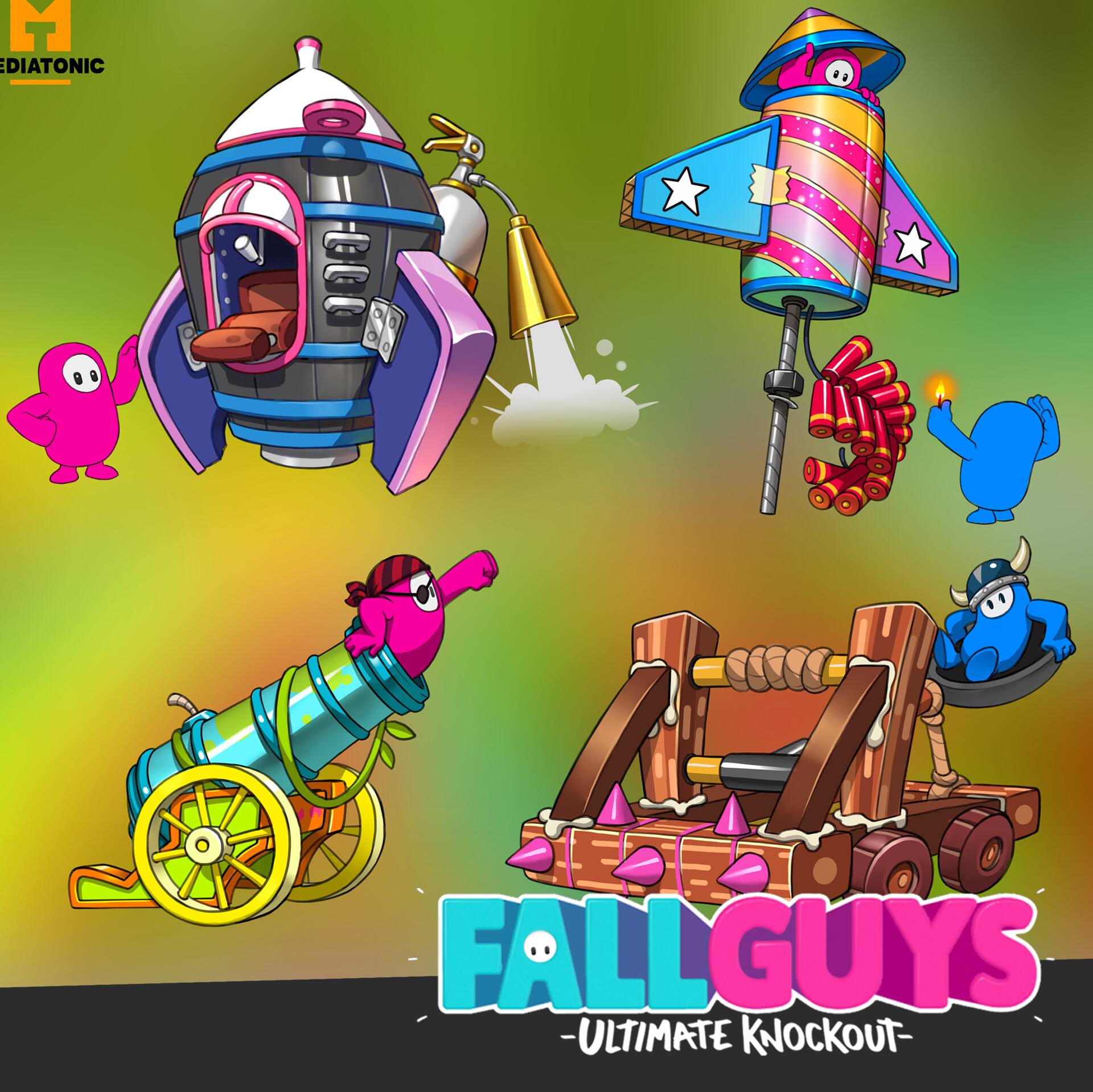 ArtStation - Fall Guys Season 5: Obstacles and Props design