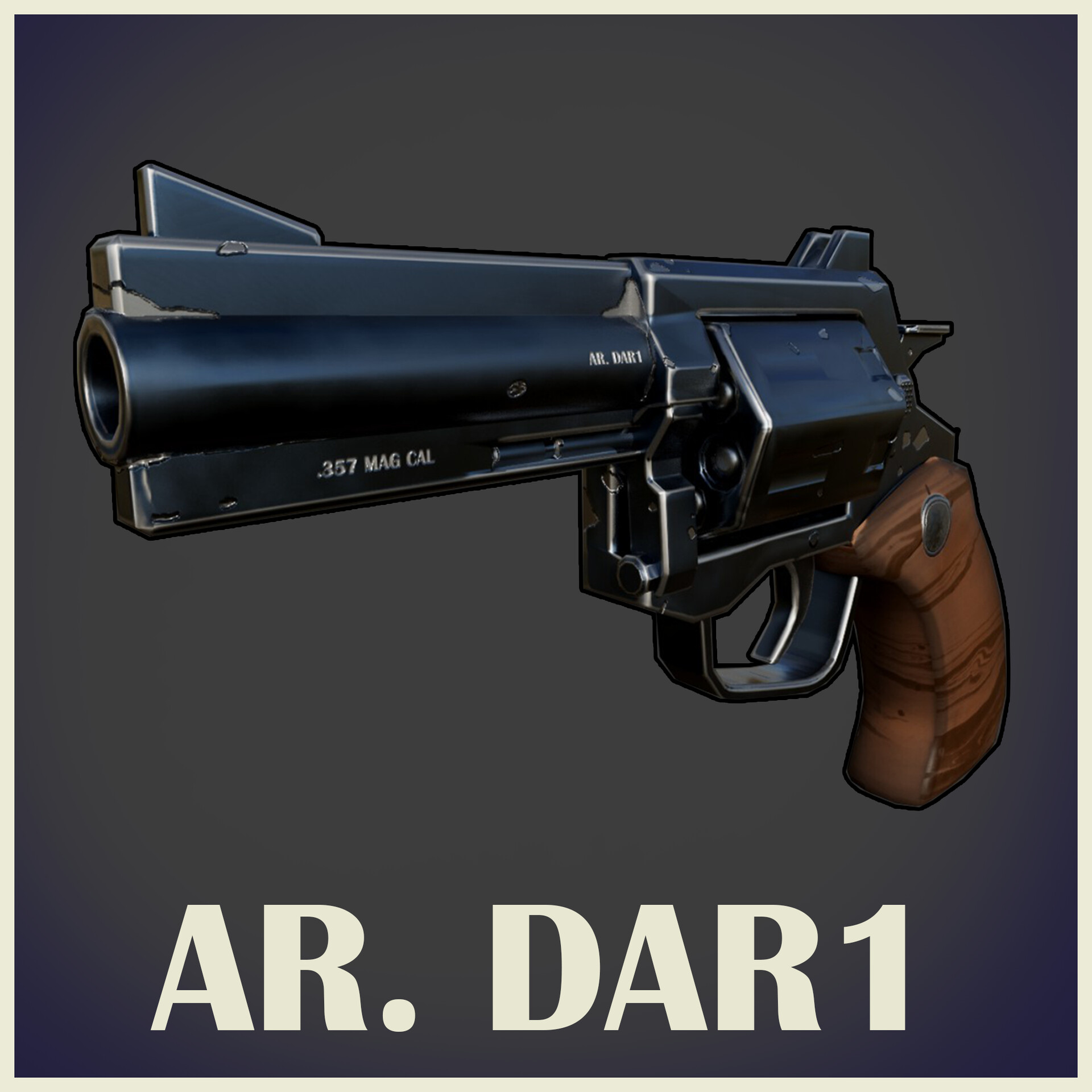 ArtStation - AR - DAR1 - Double Action Pistol