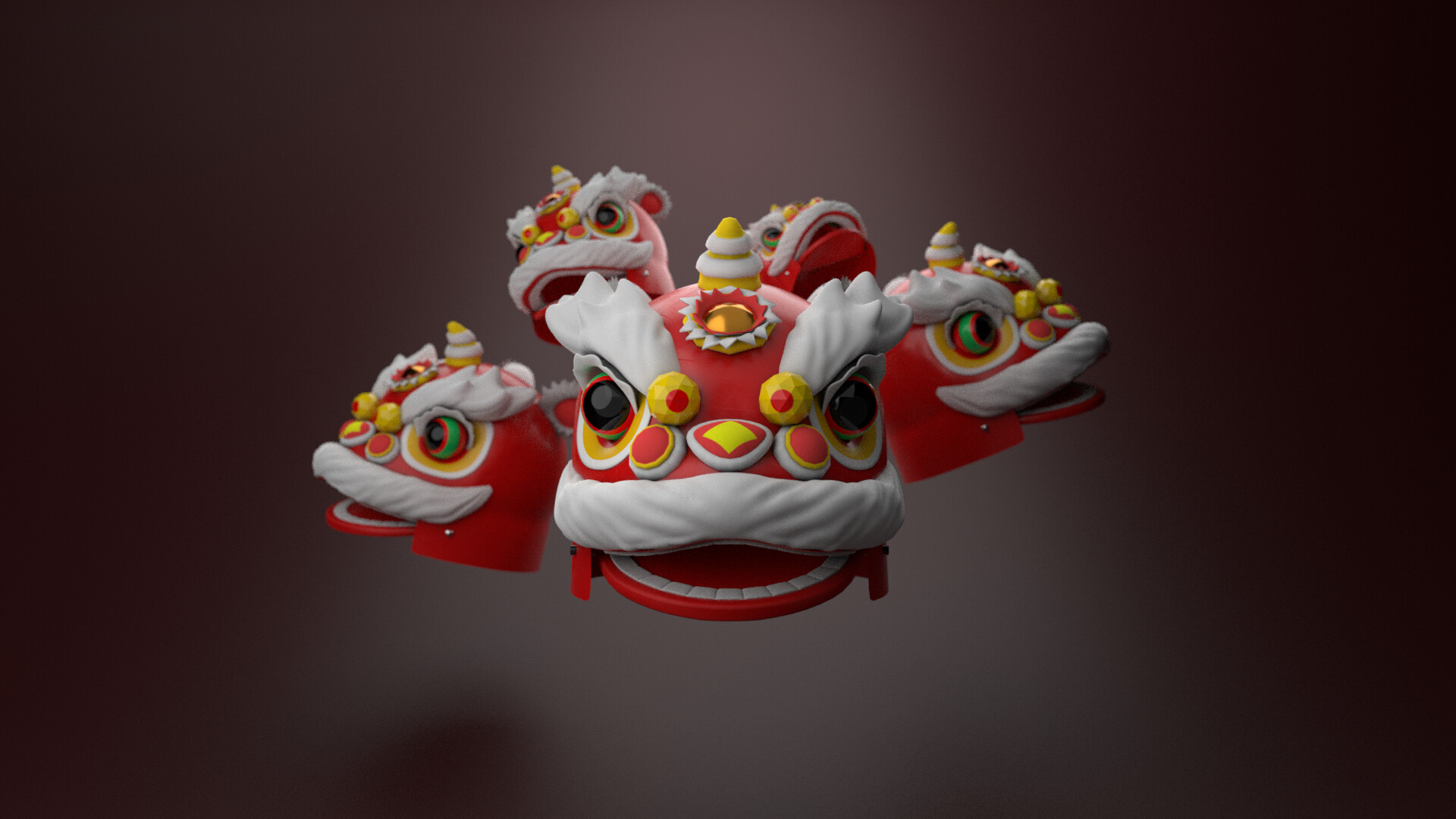 ArtStation - Chinese lion head