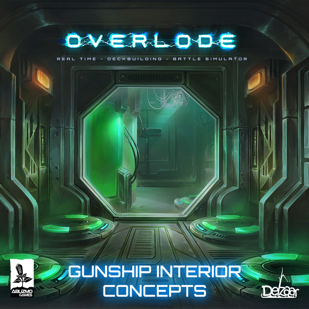 ArtStation - Overlode - Gunship Interior Concept Art