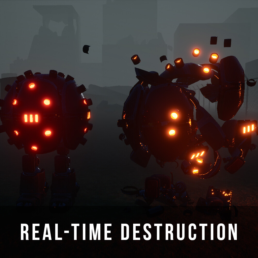ArtStation - Real-time Destruction using Houdini RBD