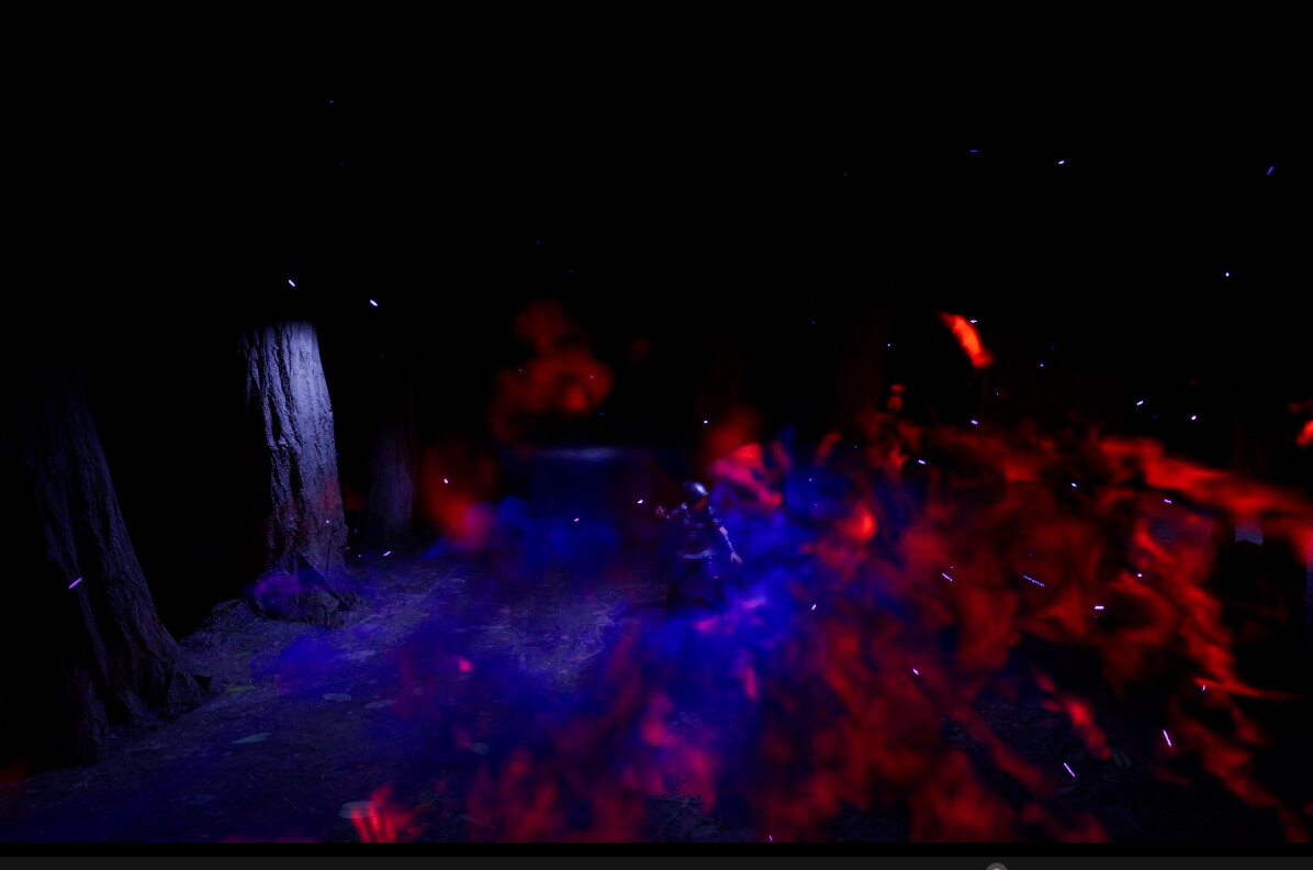 ArtStation - Magical Blast in the Forest