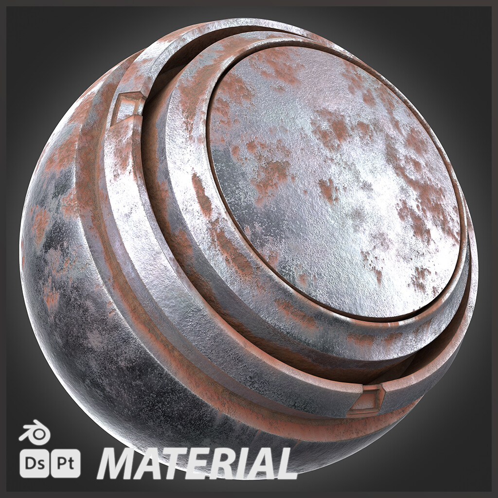 ArtStation - Shiny Metal and Rust Substance 3D Painter