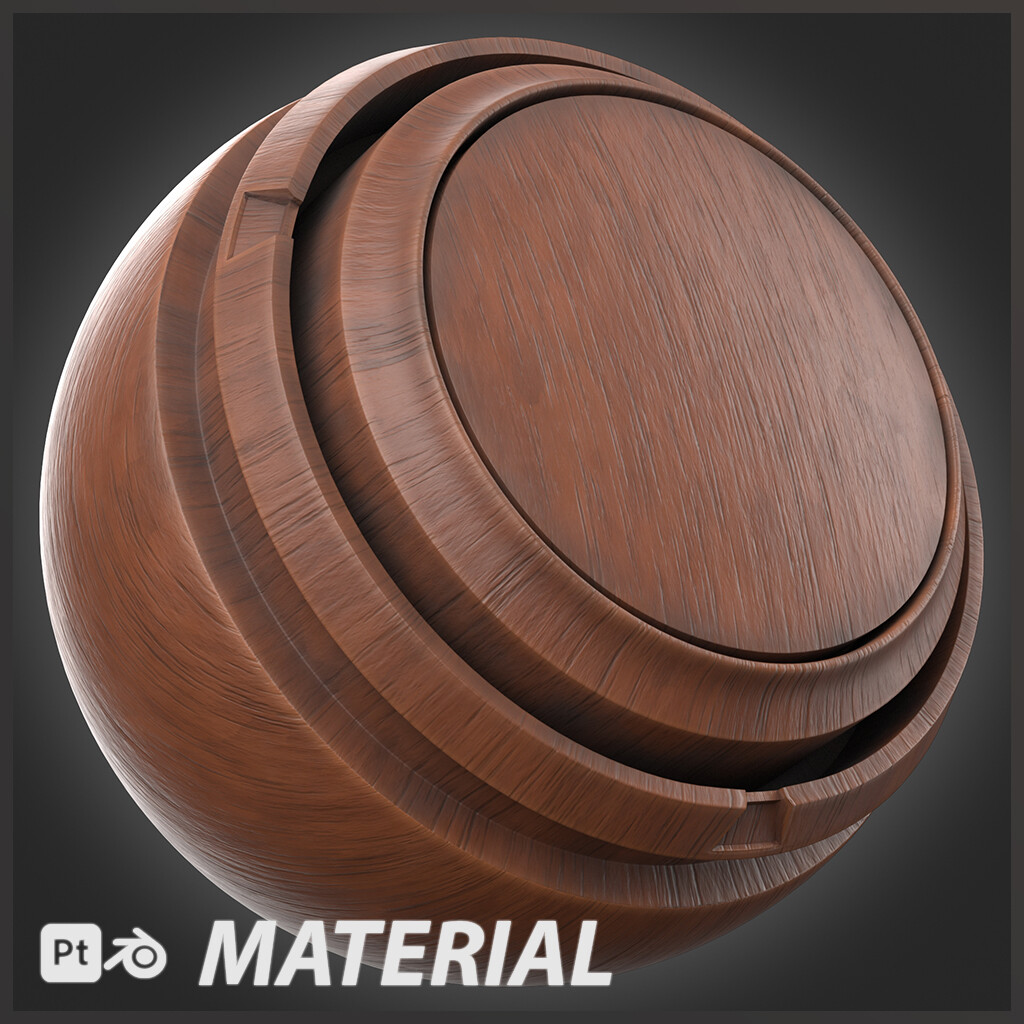 ArtStation - Wood 001 Walnut Smart Material for Substance 3D Painter