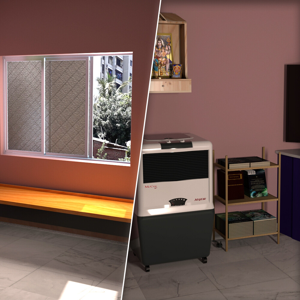 ArtStation - small home hall