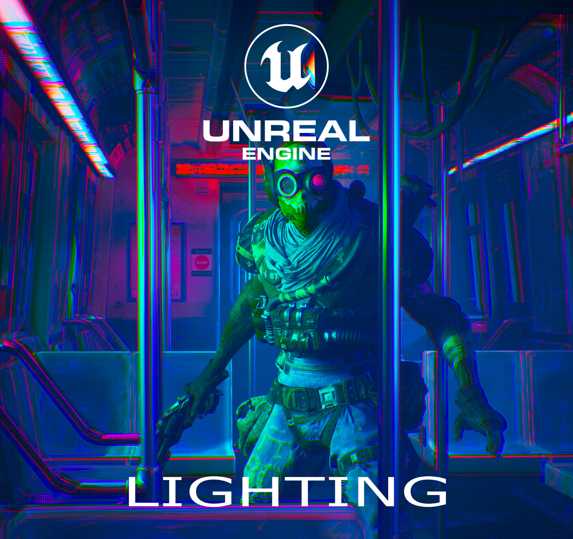 ArtStation - Metro Synthwave - Lighting and ambient study