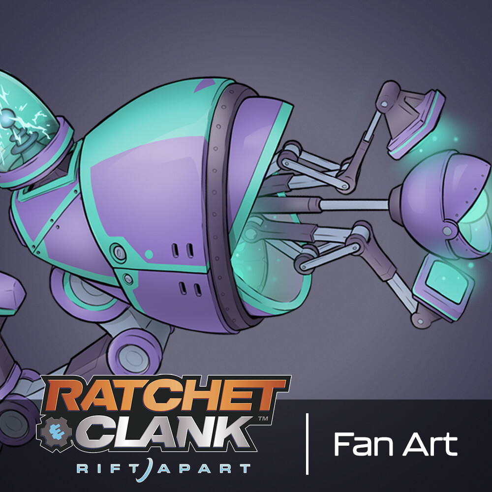 ArtStation - Ratchet and Clank: Rift Apart, Fan Art "Confus-ION"