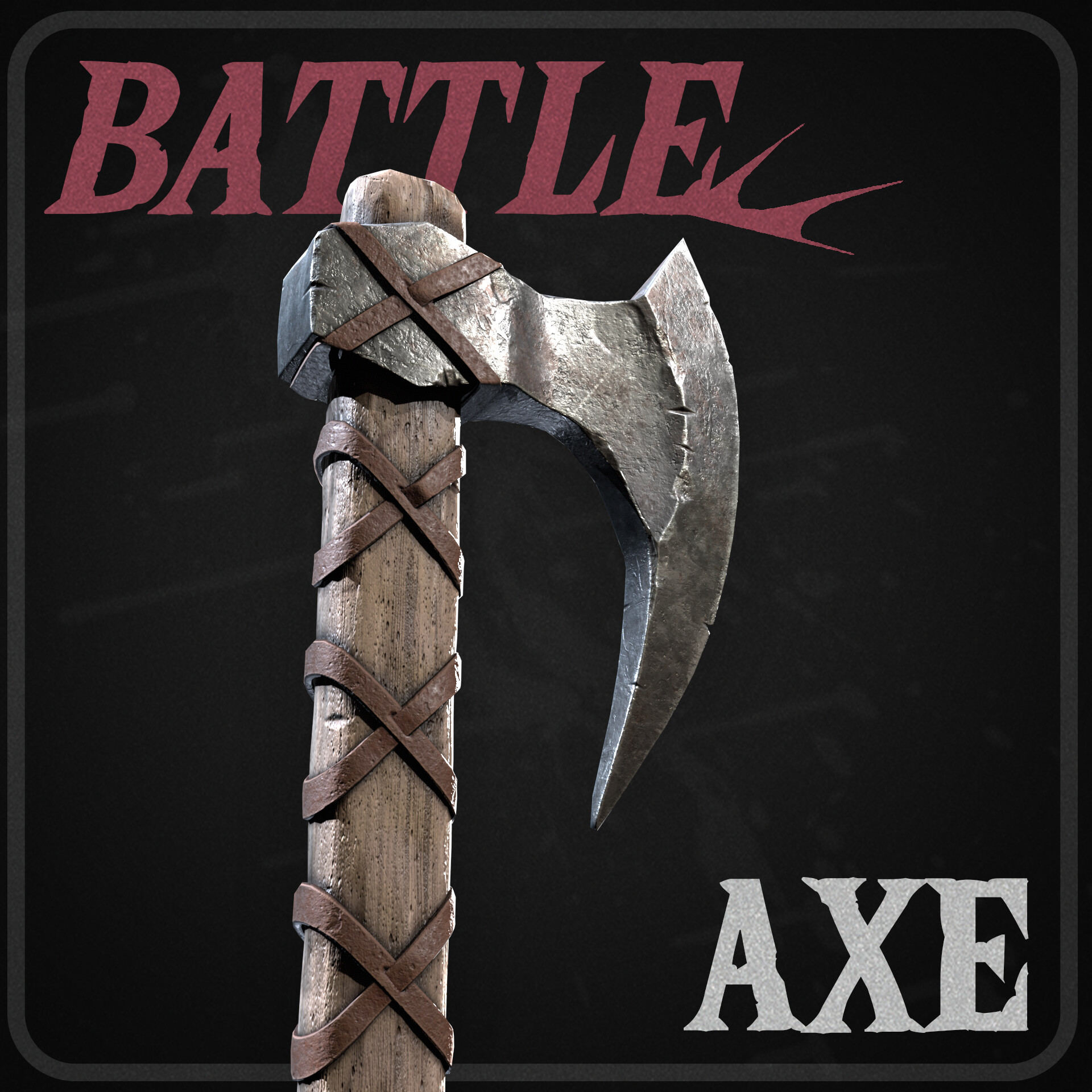 Leôn - Battle Axe - 3D Prop Practice
