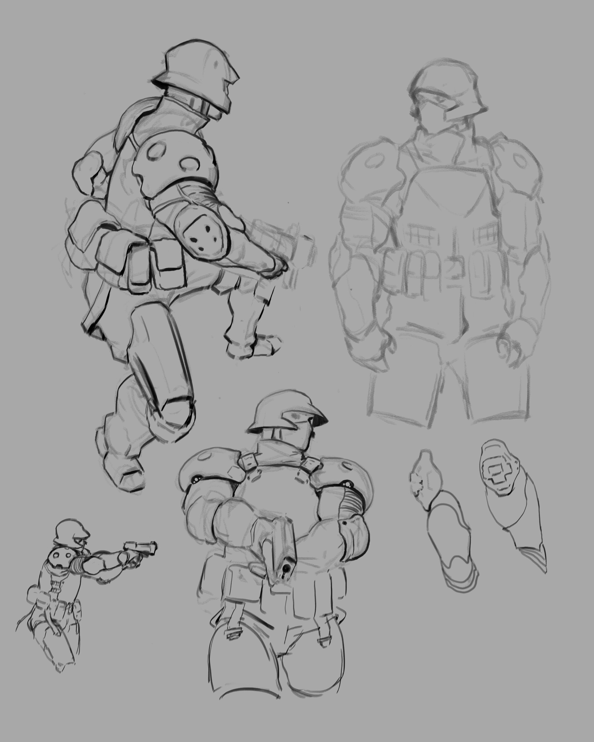 ArtStation - Grunt Soldier concept