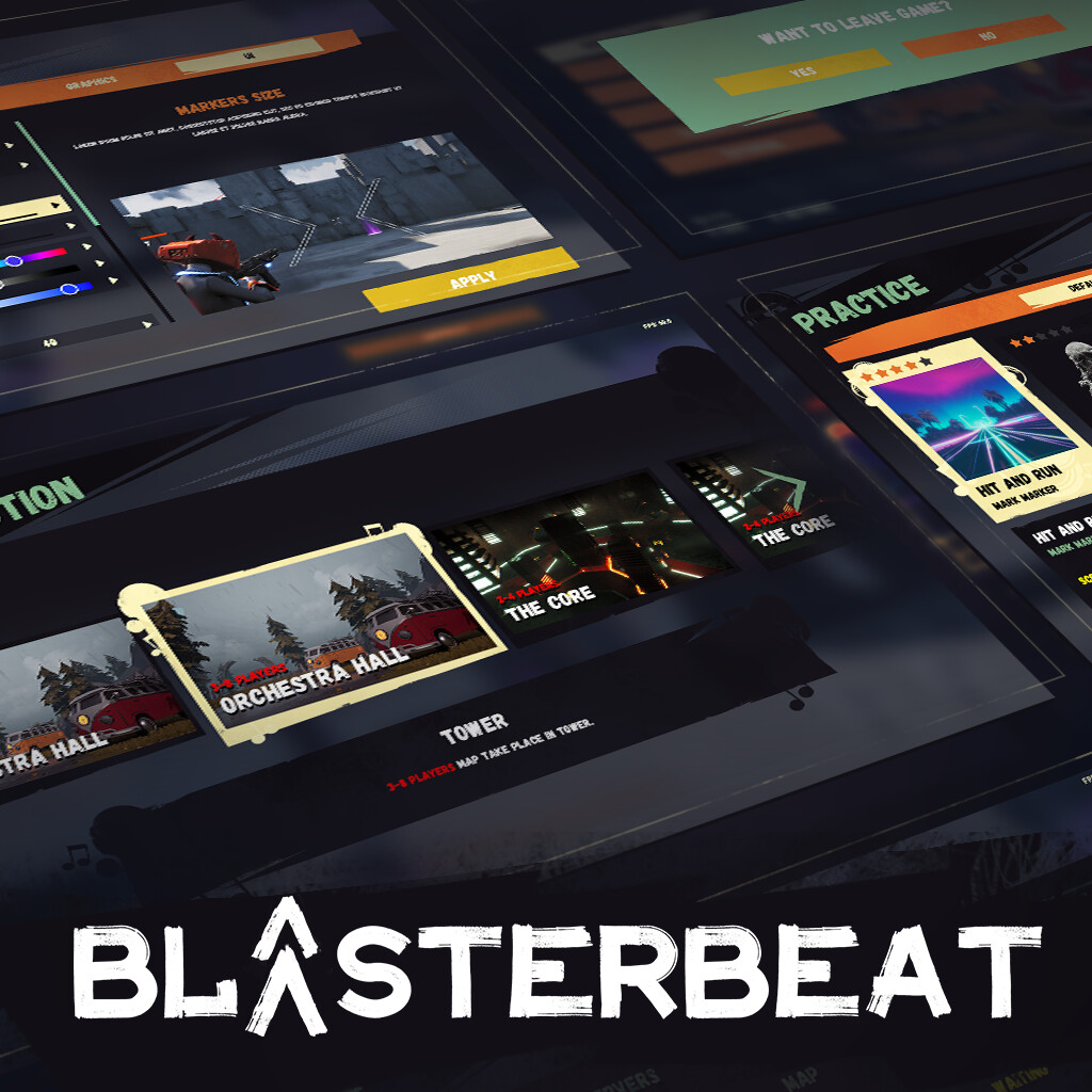 ArtStation - BLASTERBEAT: UI GameSearch & Settings