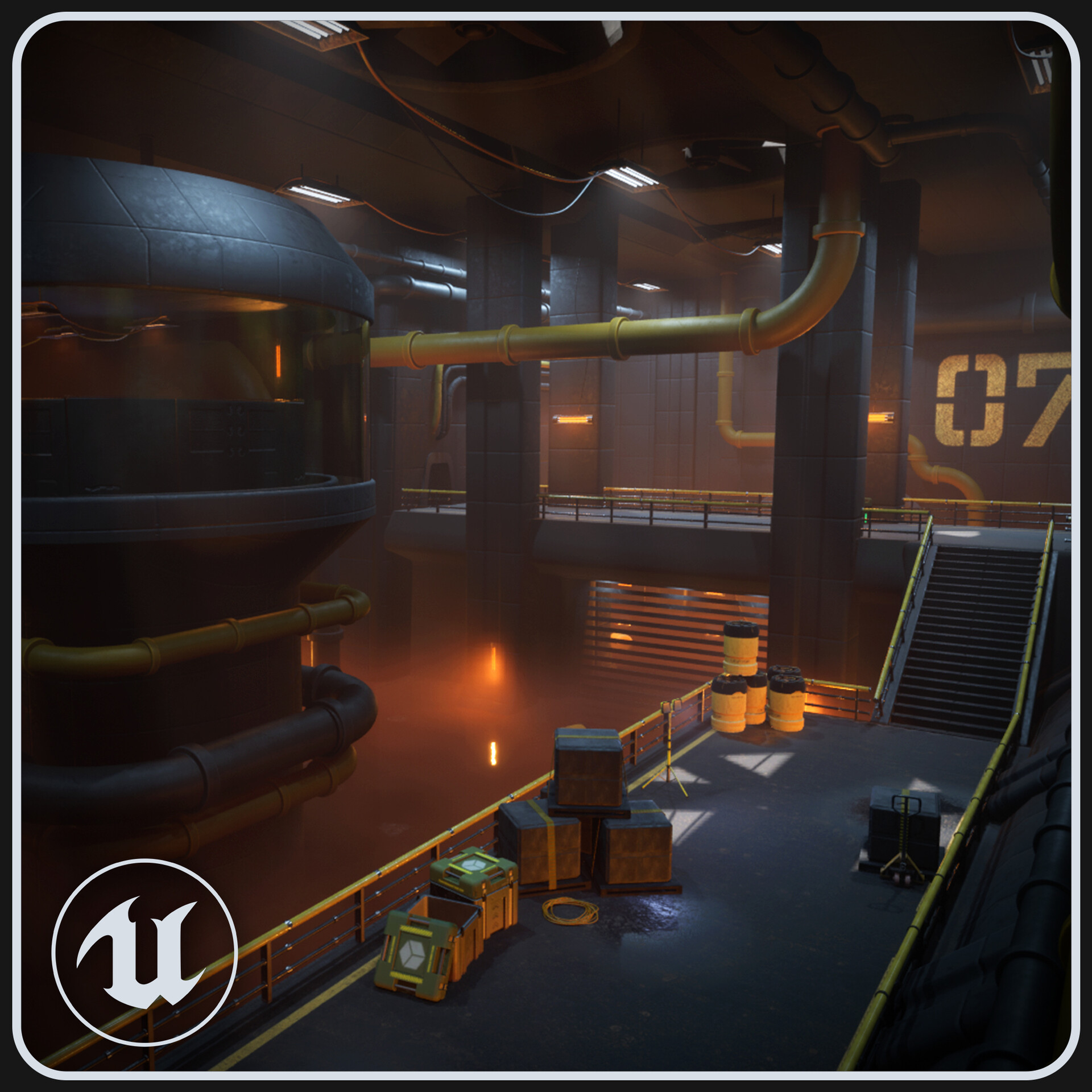 ArtStation - Sci-fi Factory | UE5 Environment
