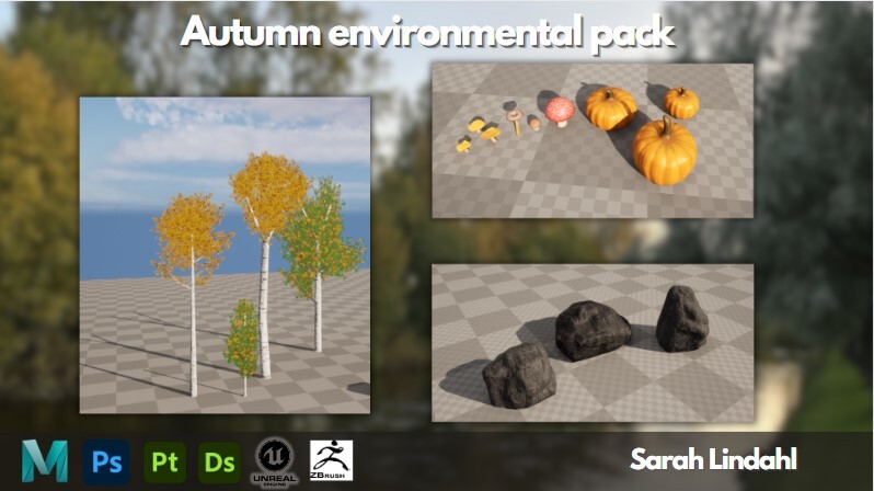 ArtStation - Autumn Environment Asset pack