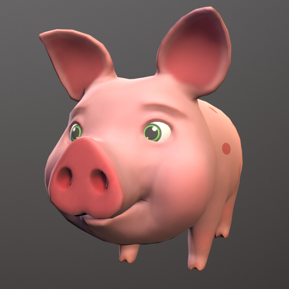 ArtStation - Stylized Pig