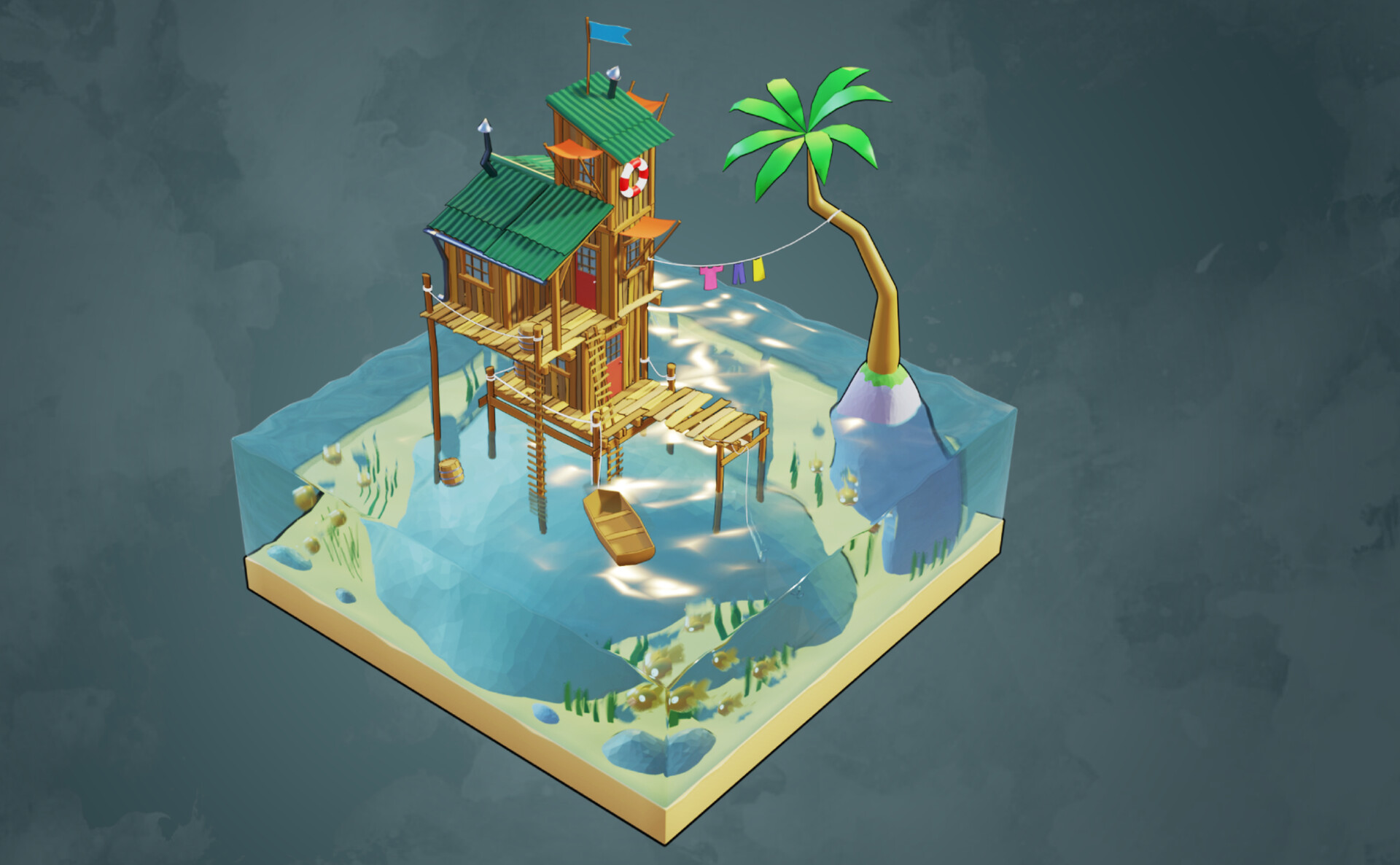 ArtStation - Sea Shack