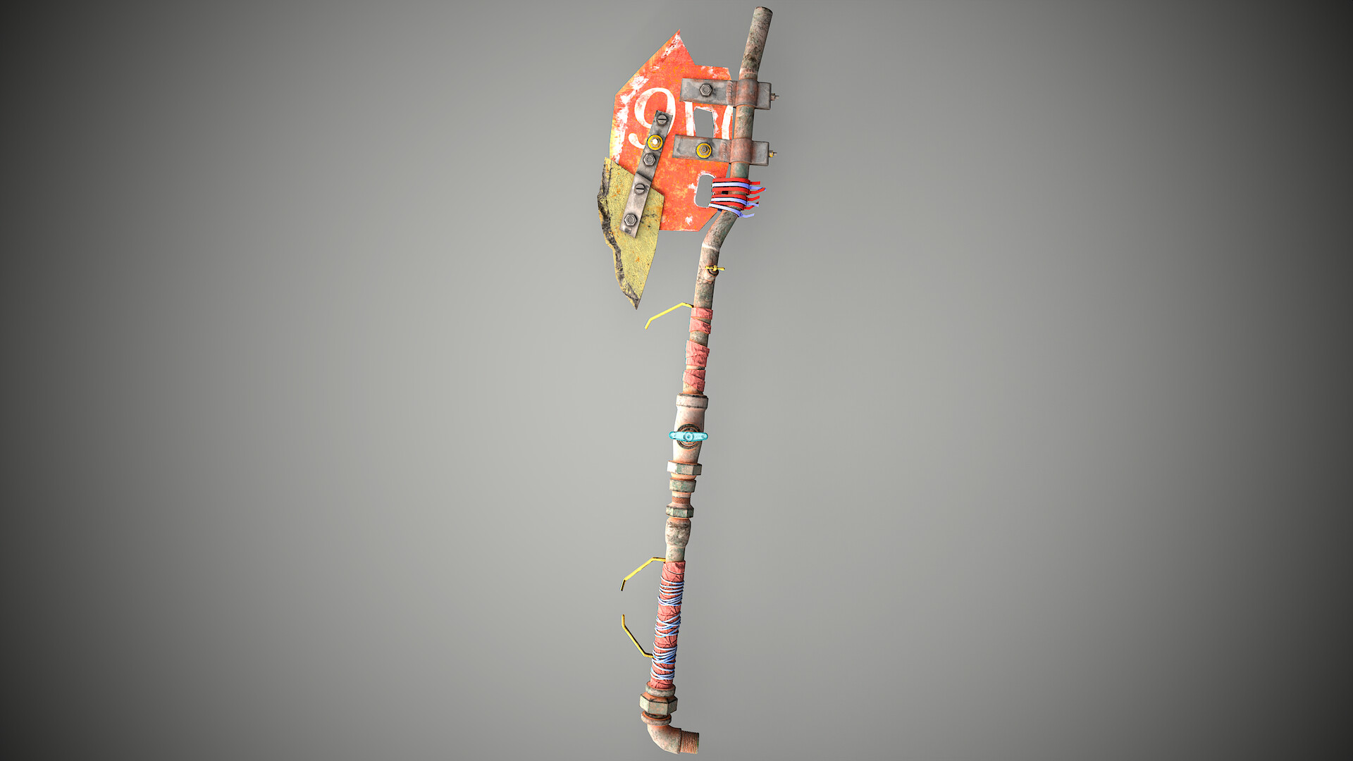 ArtStation - Scrapper Great Axe Weapon
