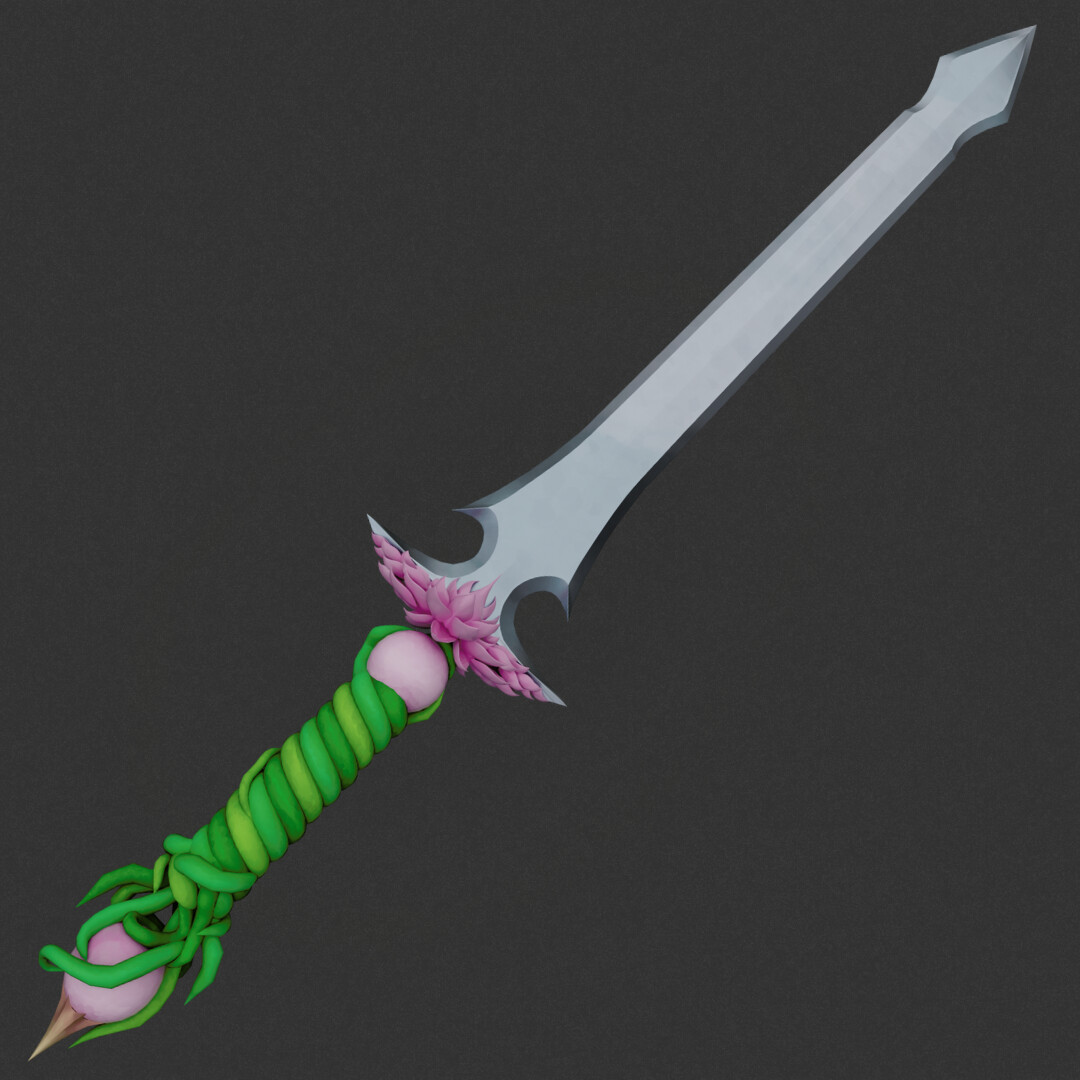 ArtStation - Sword of the Lotus - 3D Model